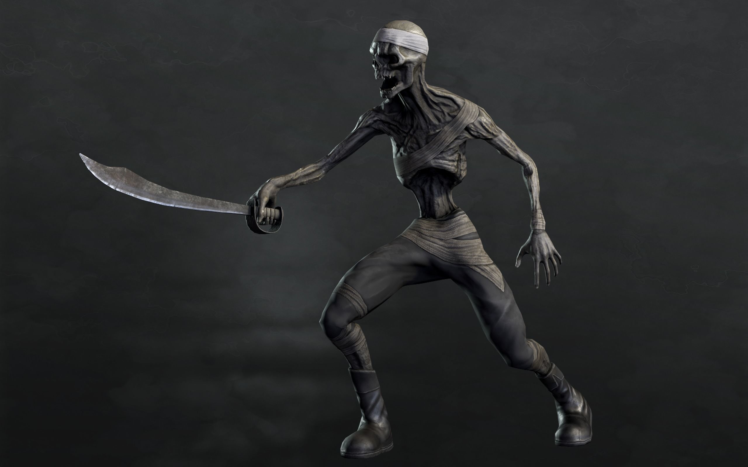 3D model Dead Pirate Creep - Animated Lowpoly Character VR / AR / low ...