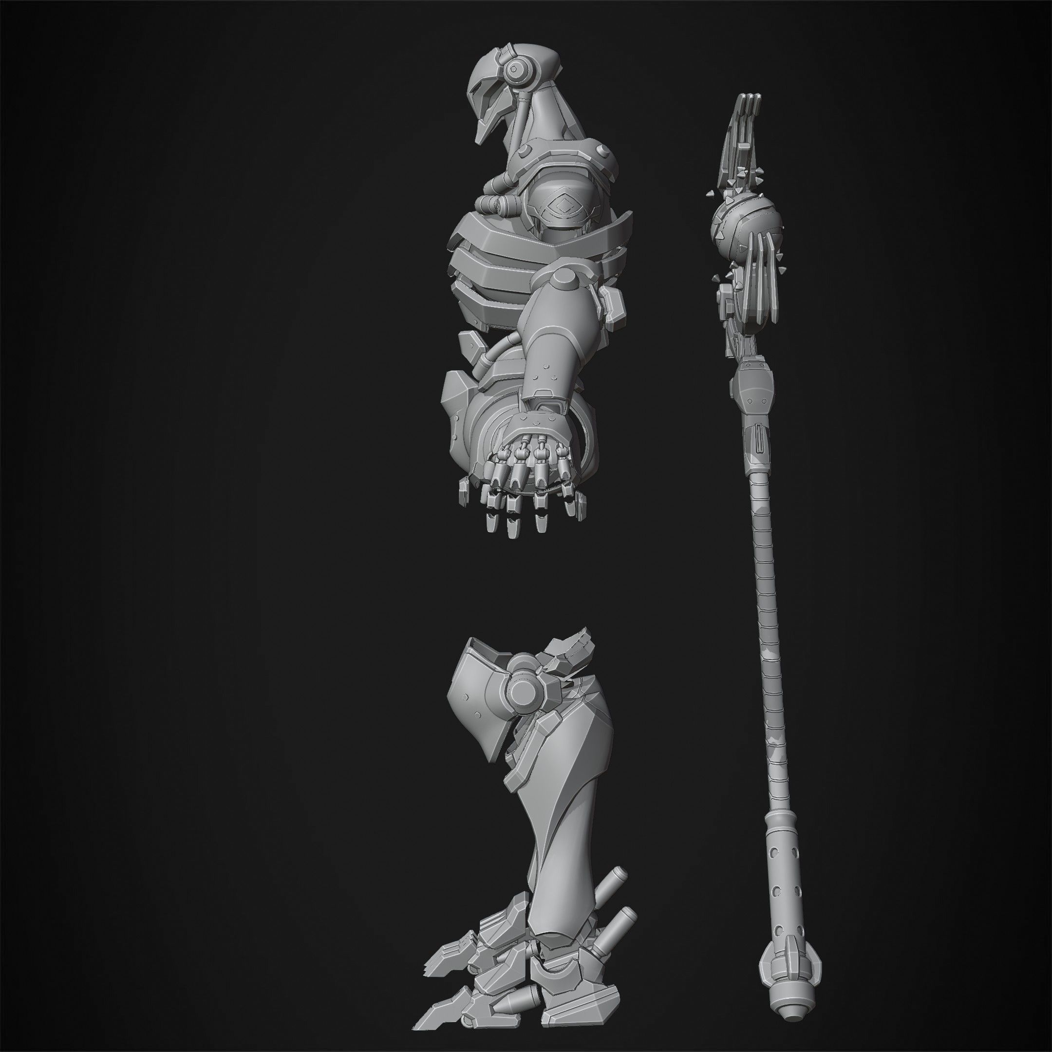 Overwatch 2 Ramattra Full Armor and Staff For Cosplay 3D Model ...