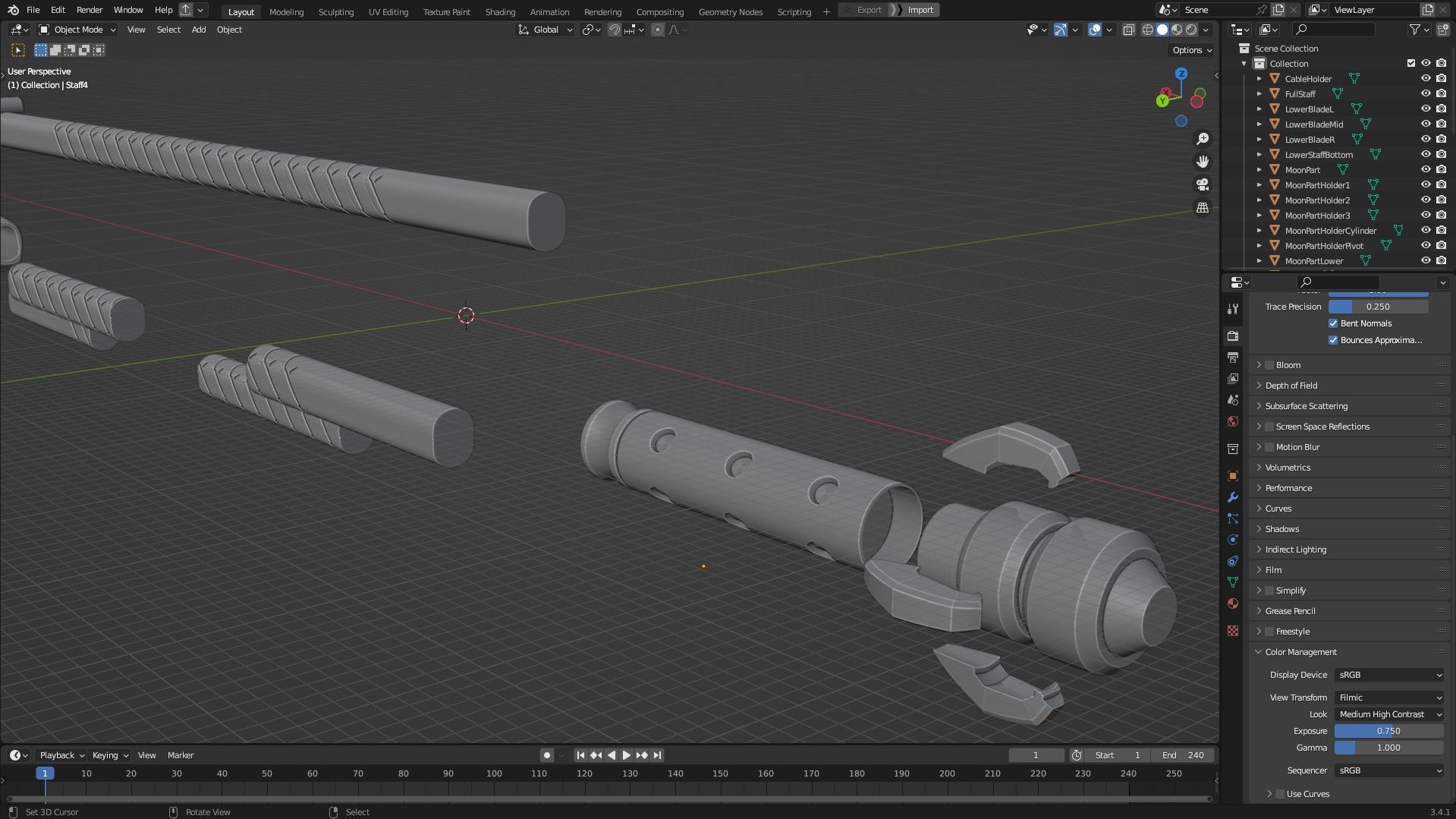 Overwatch 2 Ramattra Full Armor and Staff For Cosplay 3D Model ...