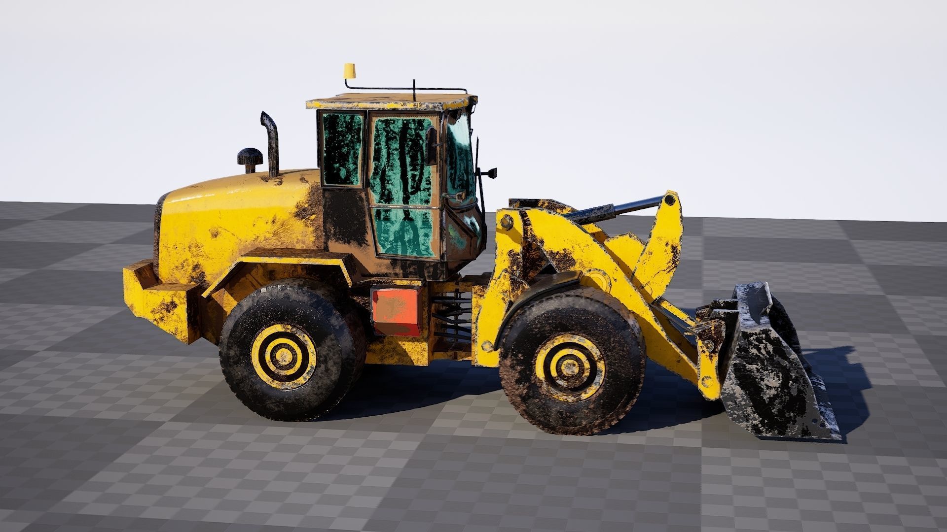 3D model Truck Loader - Rusty old loader realistic and low poly VR / AR ...