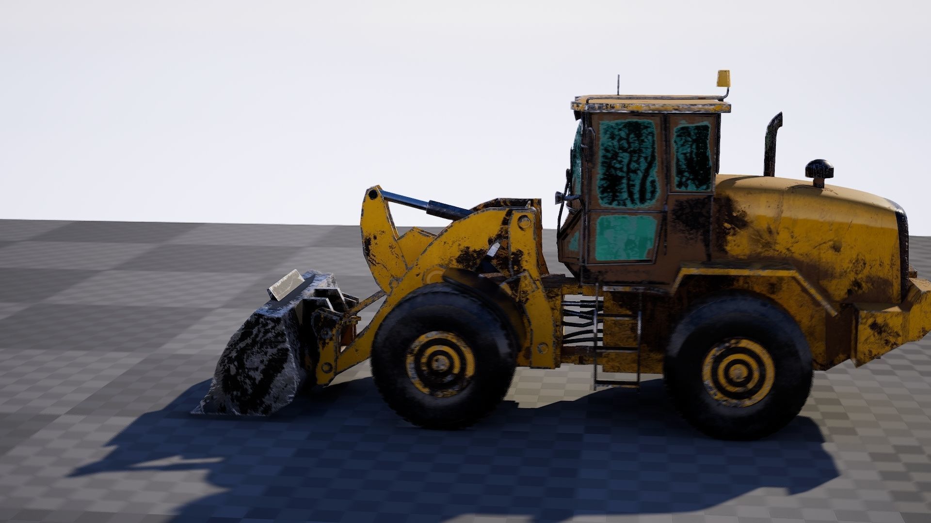 3D model Truck Loader - Rusty old loader realistic and low poly VR / AR ...