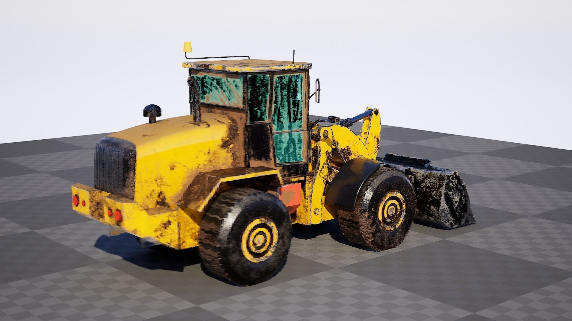 3D model Truck Loader - Rusty old loader realistic and low poly VR / AR ...