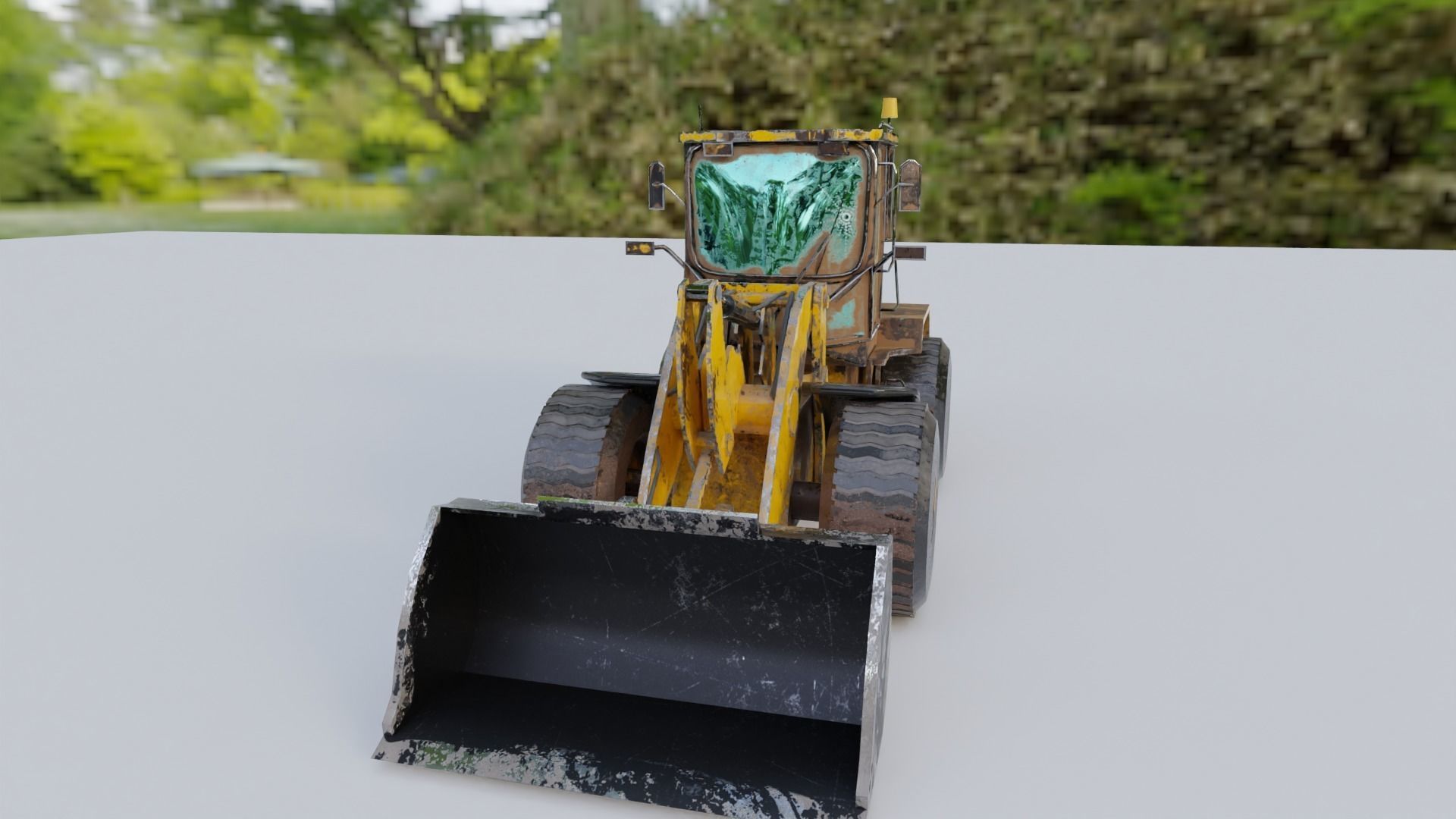 3D model Truck Loader - Rusty old loader realistic and low poly VR / AR ...