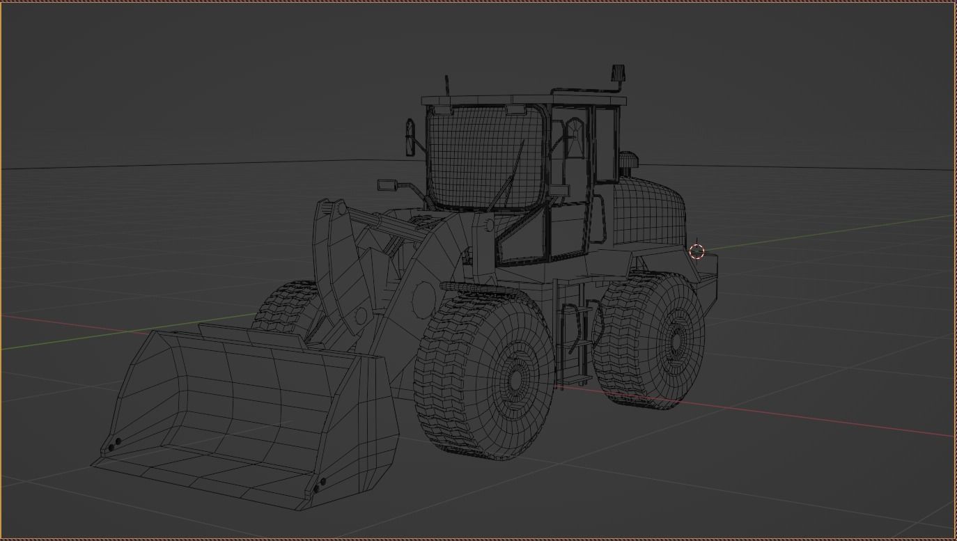 3D model Truck Loader - Rusty old loader realistic and low poly VR / AR ...