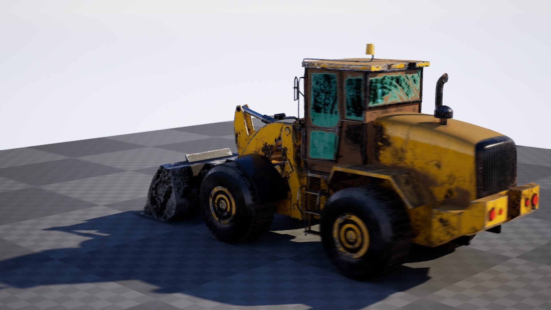 3D model Truck Loader - Rusty old loader realistic and low poly VR / AR ...
