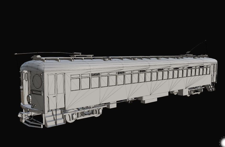 3D model Pacific Electric Interurban Car VR / AR / low-poly | CGTrader