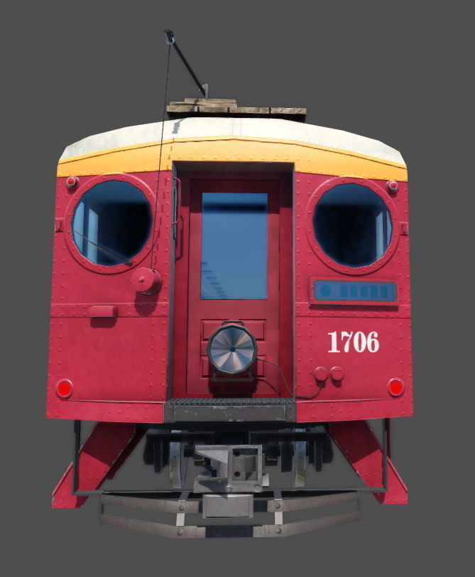 3D model Pacific Electric Interurban Car VR / AR / low-poly | CGTrader