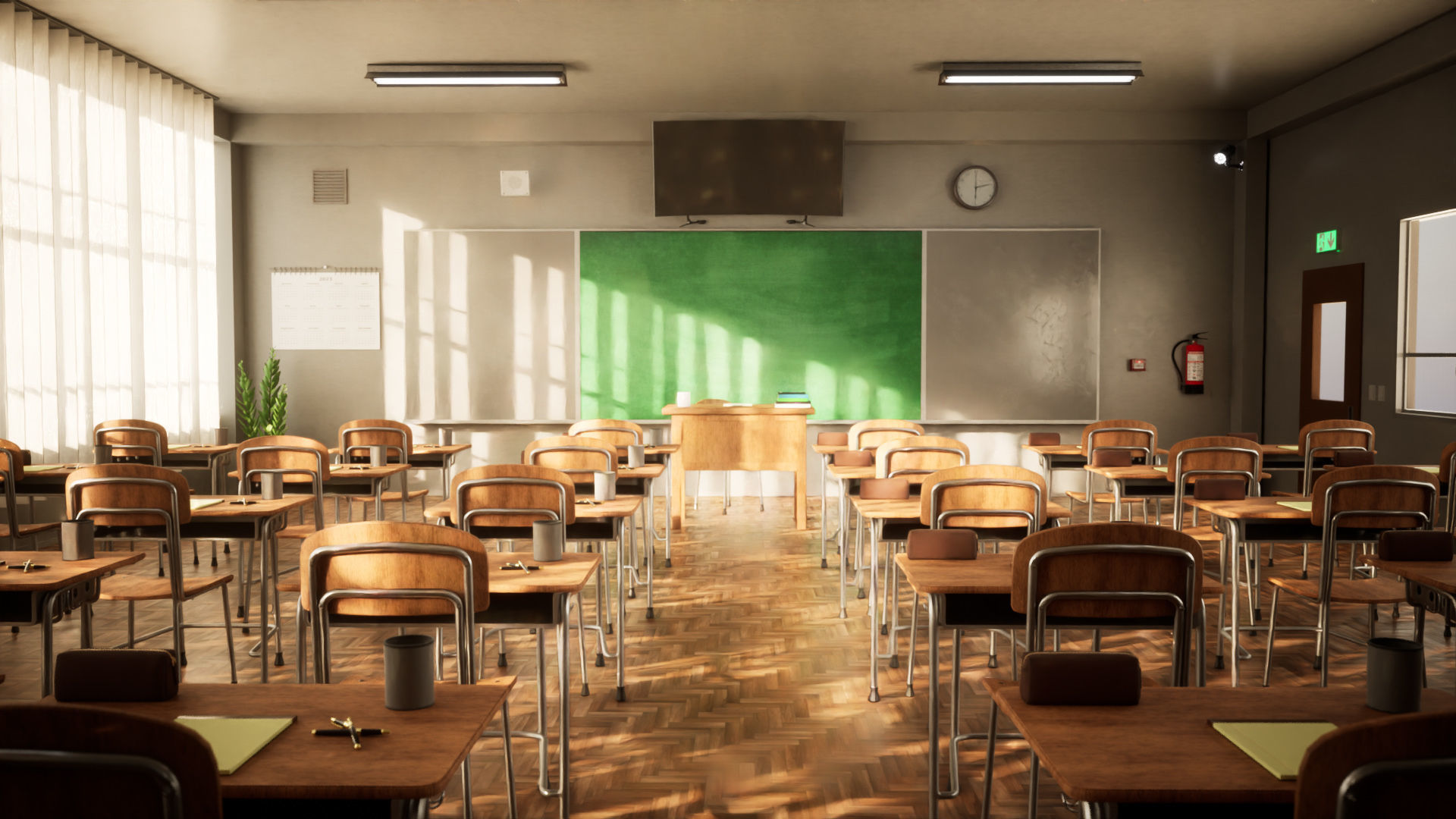 3D model Classroom Environment 40 Assets VR / AR / low-poly | CGTrader