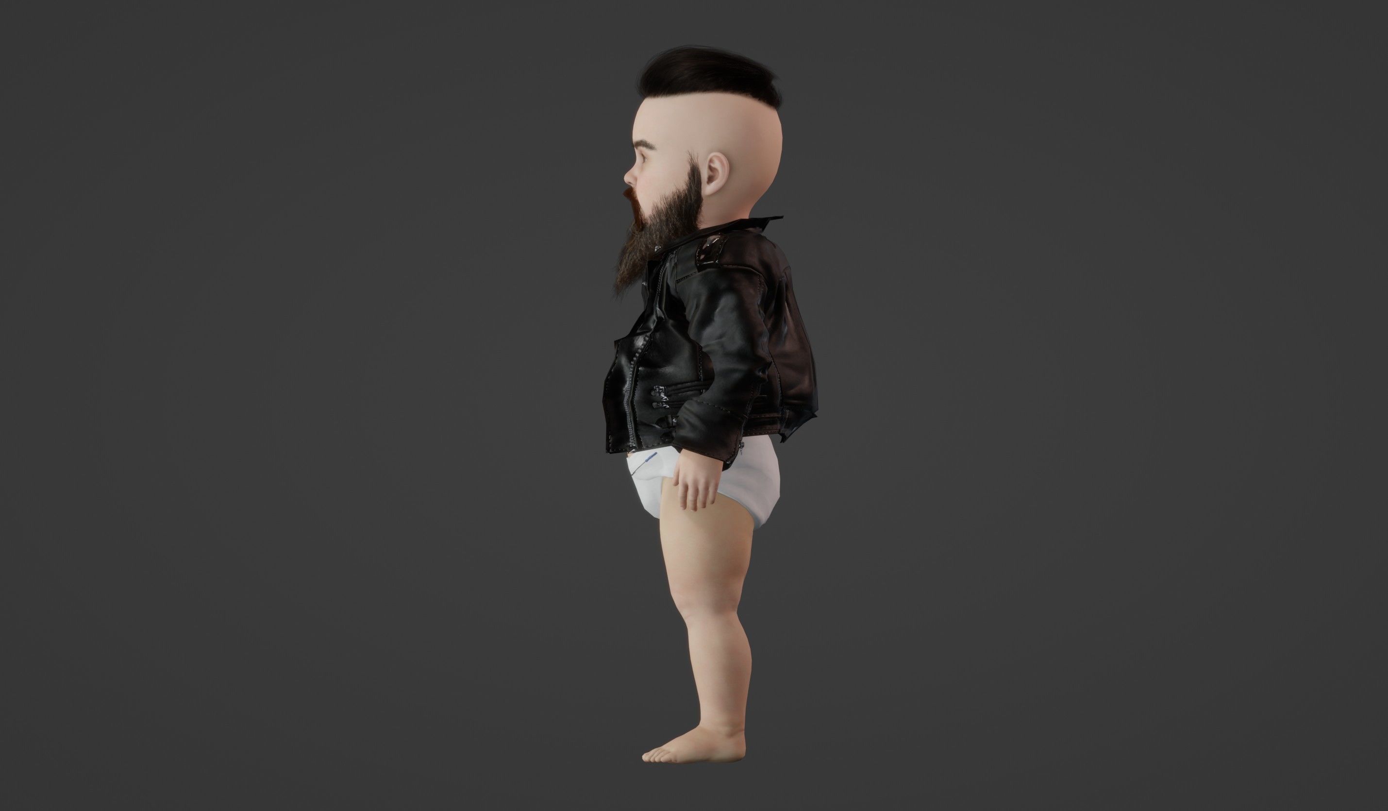 Grown up child 3D model | CGTrader