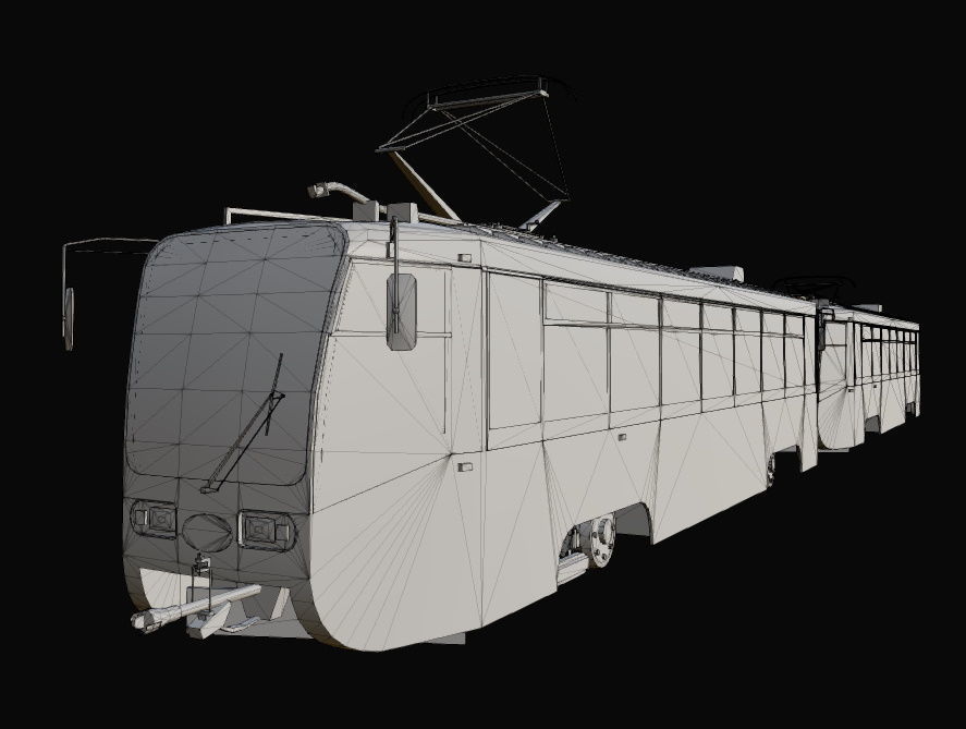 3D model KTM-19 Tram VR / AR / low-poly | CGTrader