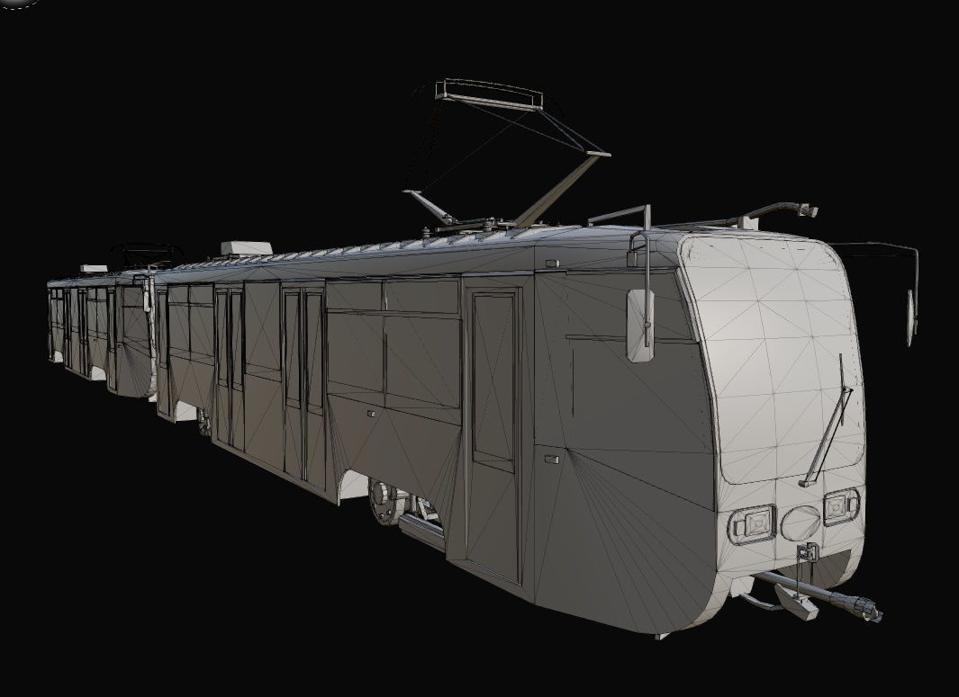 3D model KTM-19 Tram VR / AR / low-poly | CGTrader