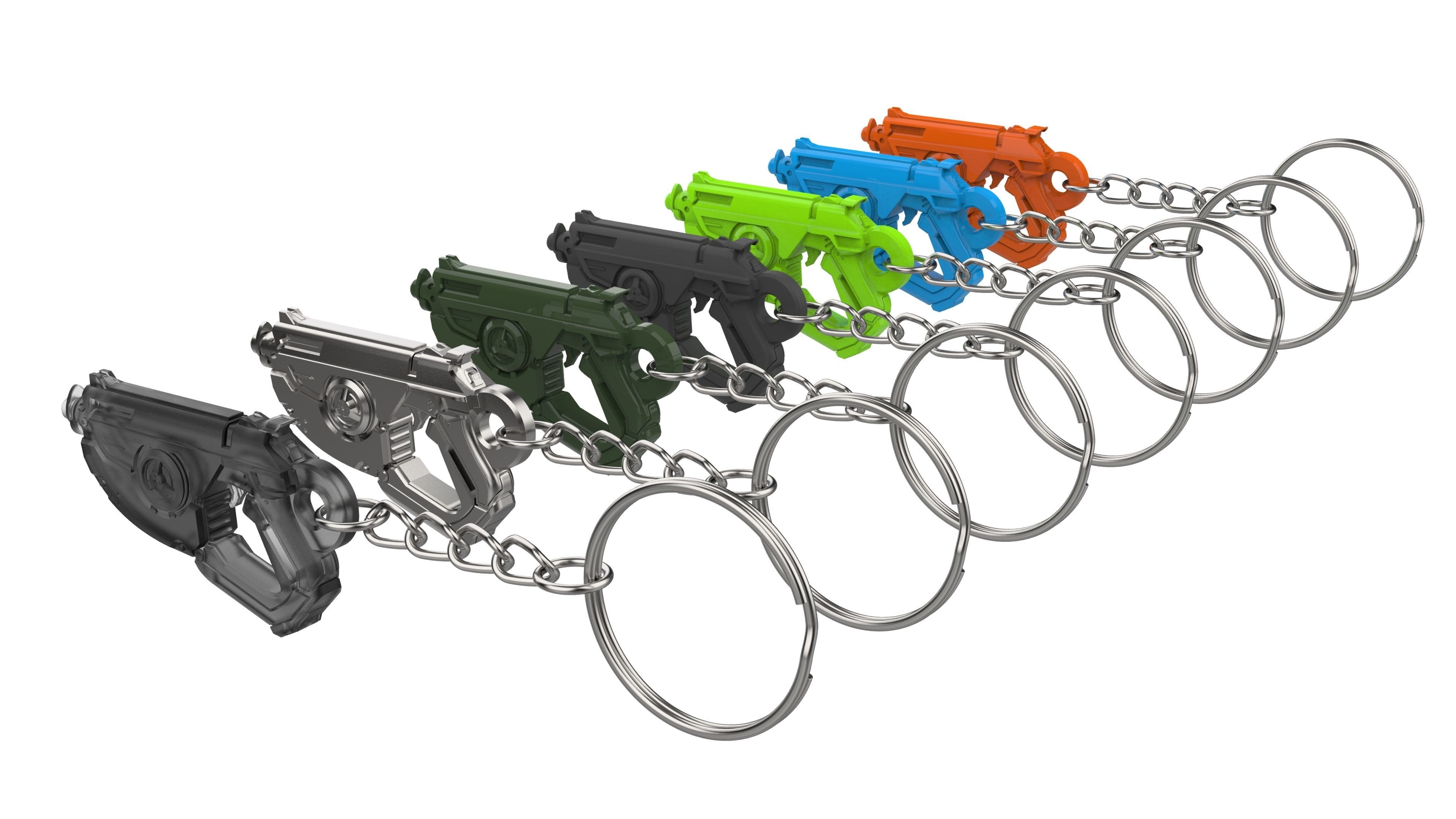 Keychain - Tracer Mach T Blaster - Overwatch - Printable - STL 3D model ...