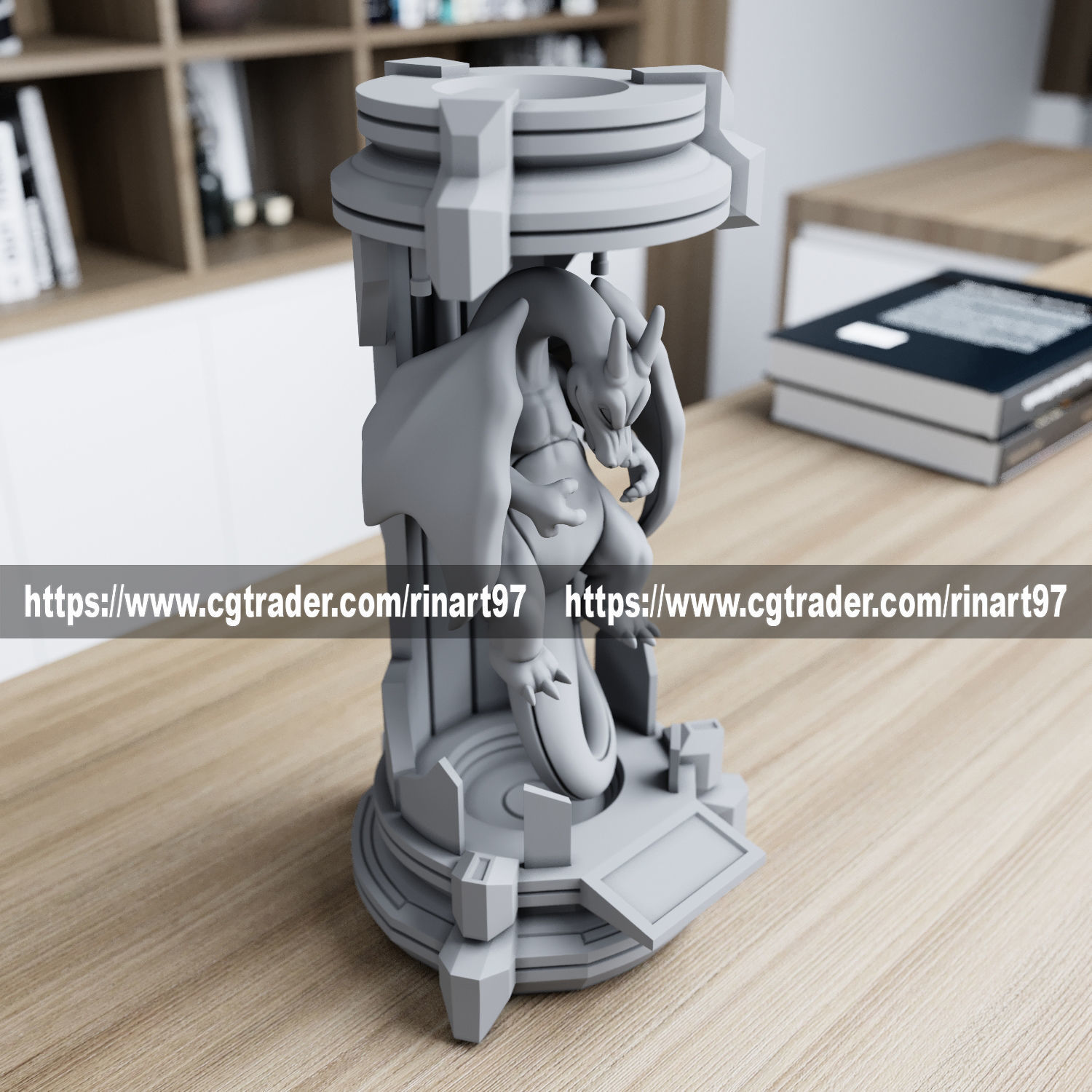 Charizard in the lab from pokemon 3D model 3D printable | CGTrader