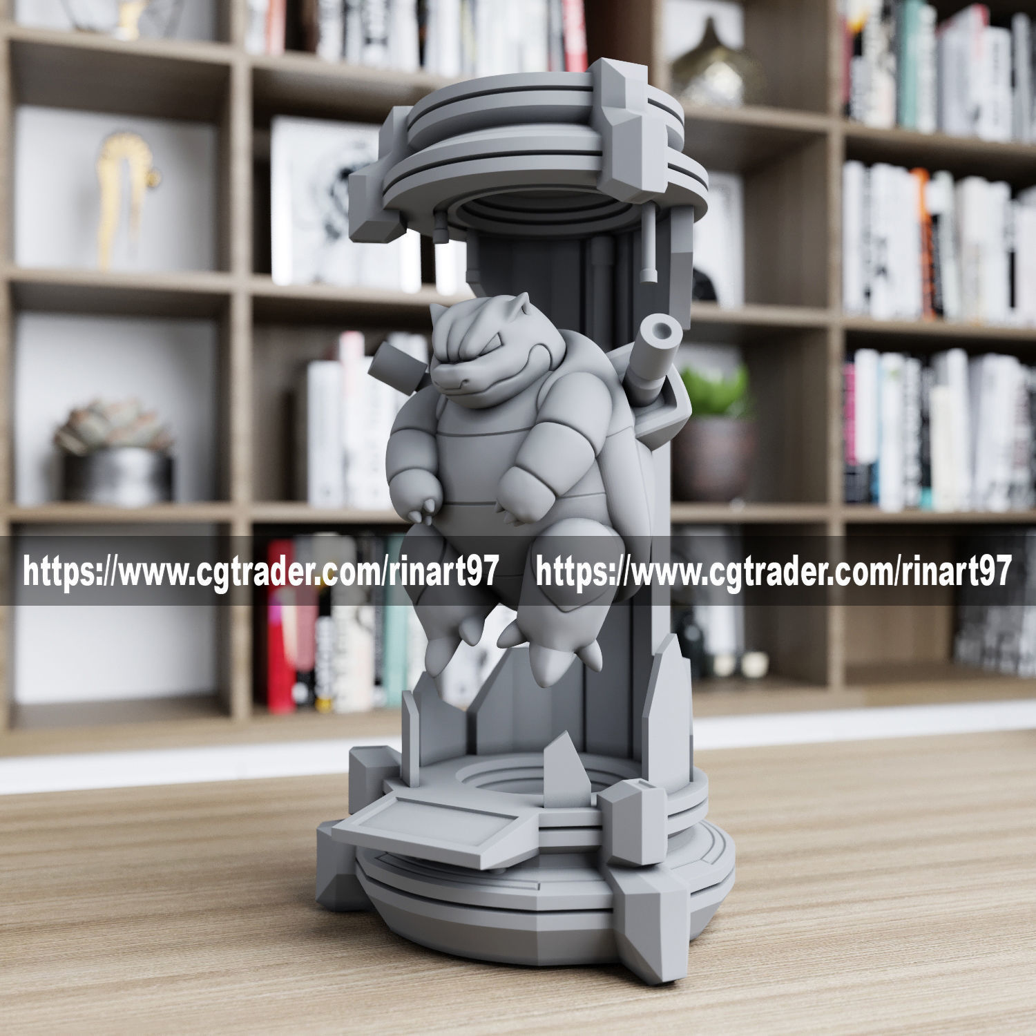 Blastoise in the lab from pokemon 3D model 3D printable | CGTrader