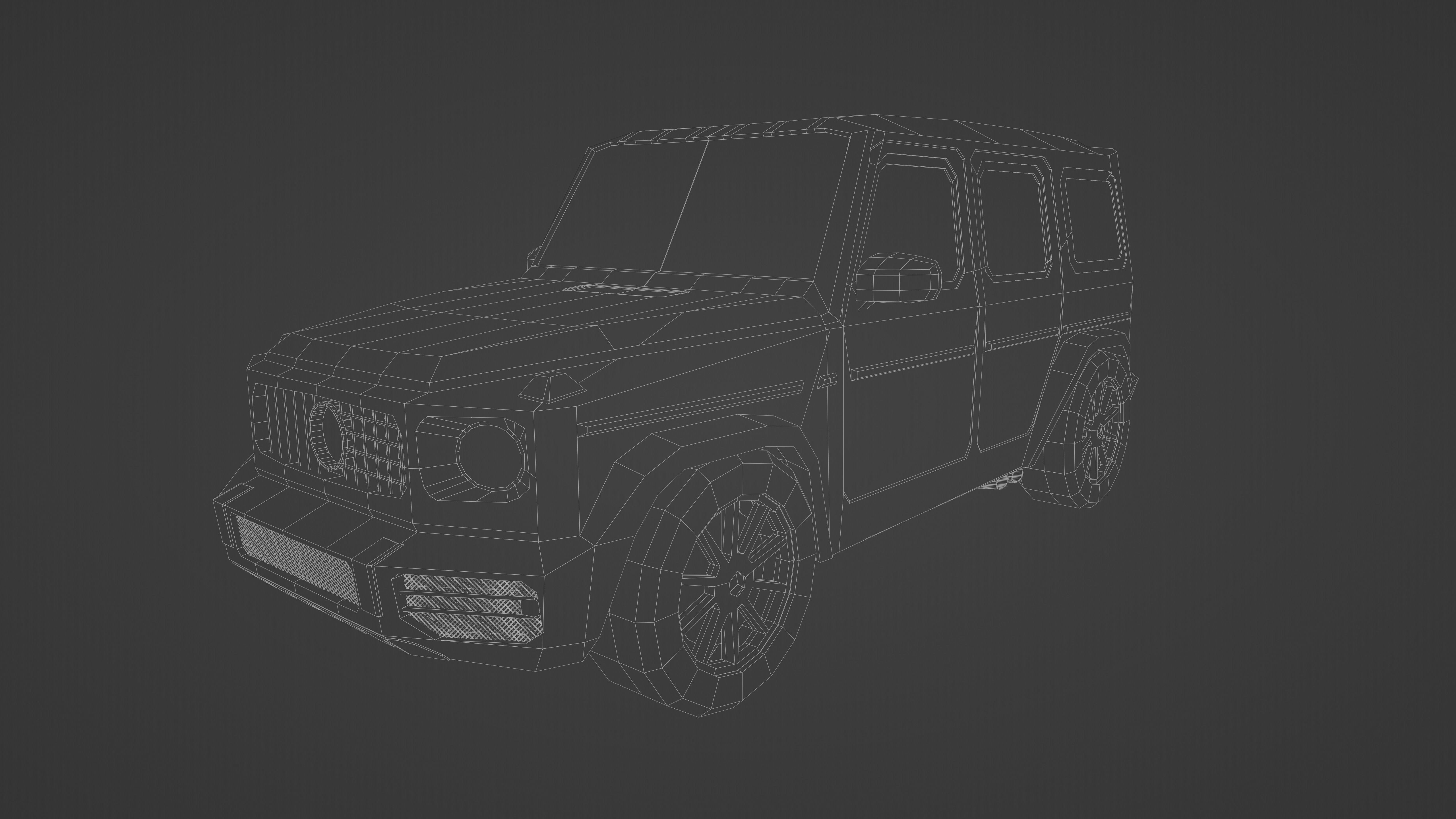 3D model Mercedes Benz G-Class Low poly VR / AR / low-poly | CGTrader