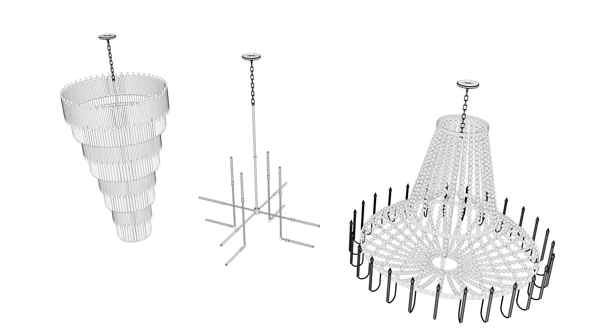 Mid Century Modern Chandelier Collection 3D model | CGTrader Mid Century Modern Chandelier Collection 3D model | CGTrader
