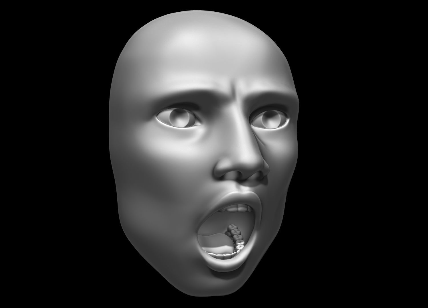 Face Wall Art 3D model 3D printable | CGTrader