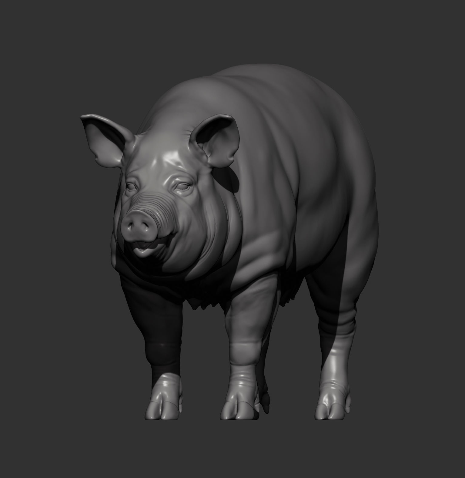 Pig 3D print model 3D model 3D printable | CGTrader