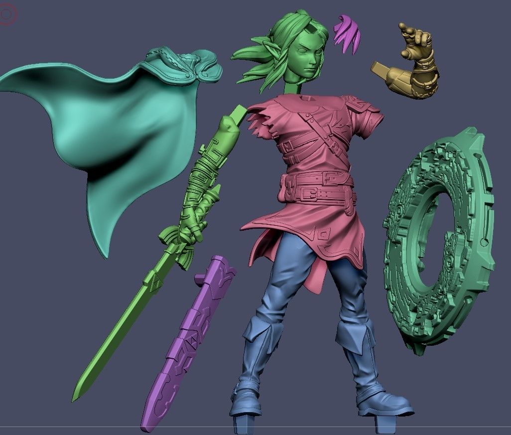 Link Fan Art 3D model 3D printable | CGTrader