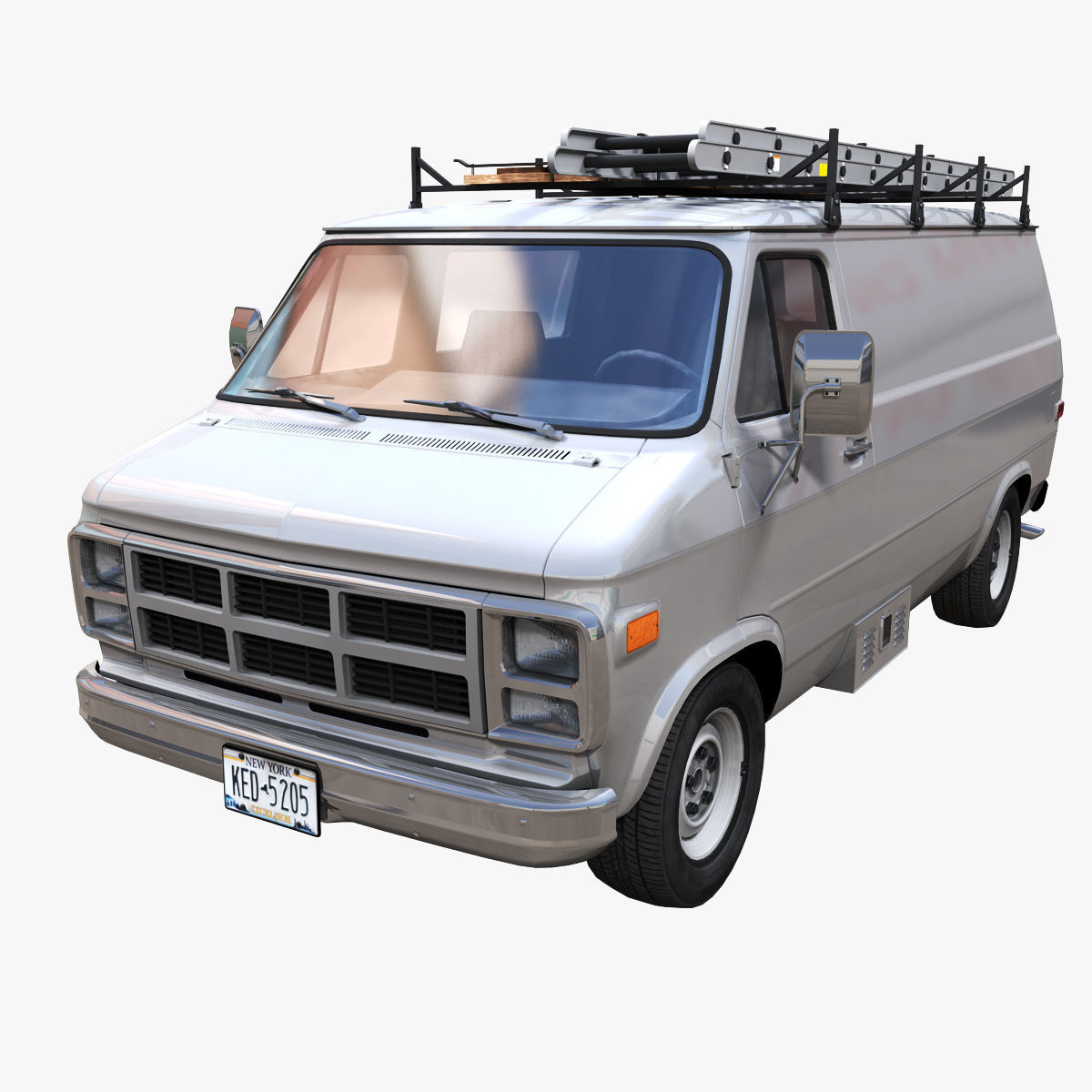 3D model 80s utility van VR / AR / low-poly | CGTrader