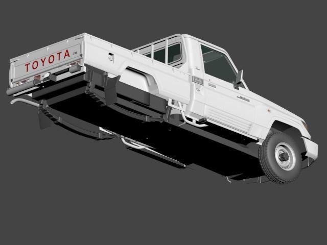 Toyota Land Cruiser pickup j70 2022 70ANNIVERSARY 3D model animated ...