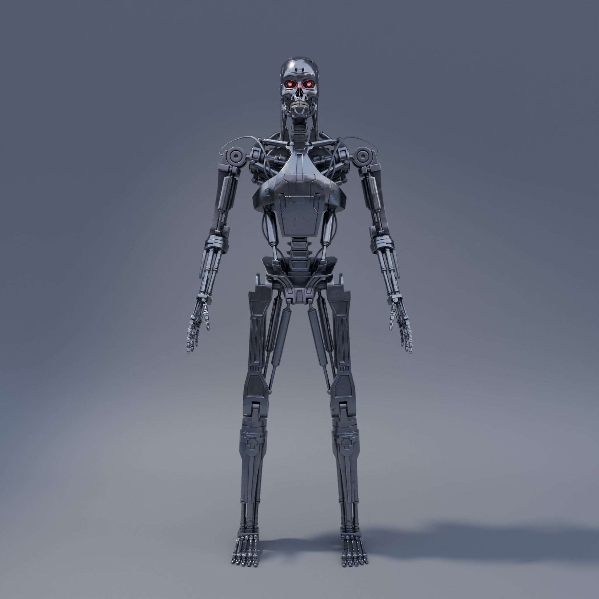 Rigged T-800 Terminator 3D model rigged | CGTrader