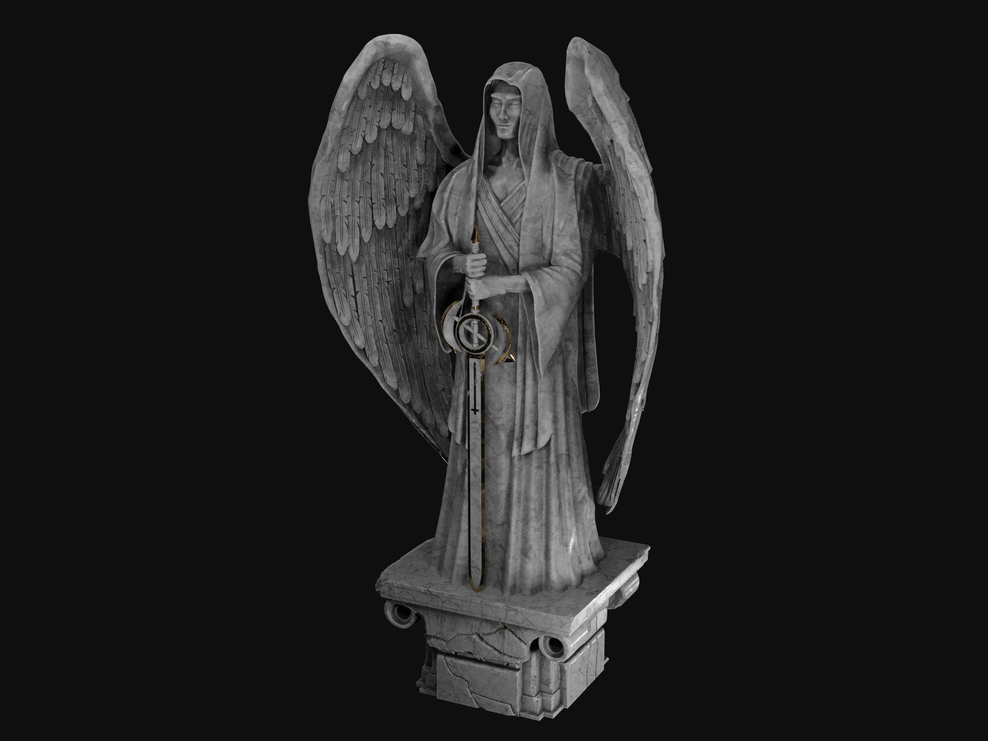 3D model Guardian Angel VR / AR / low-poly | CGTrader