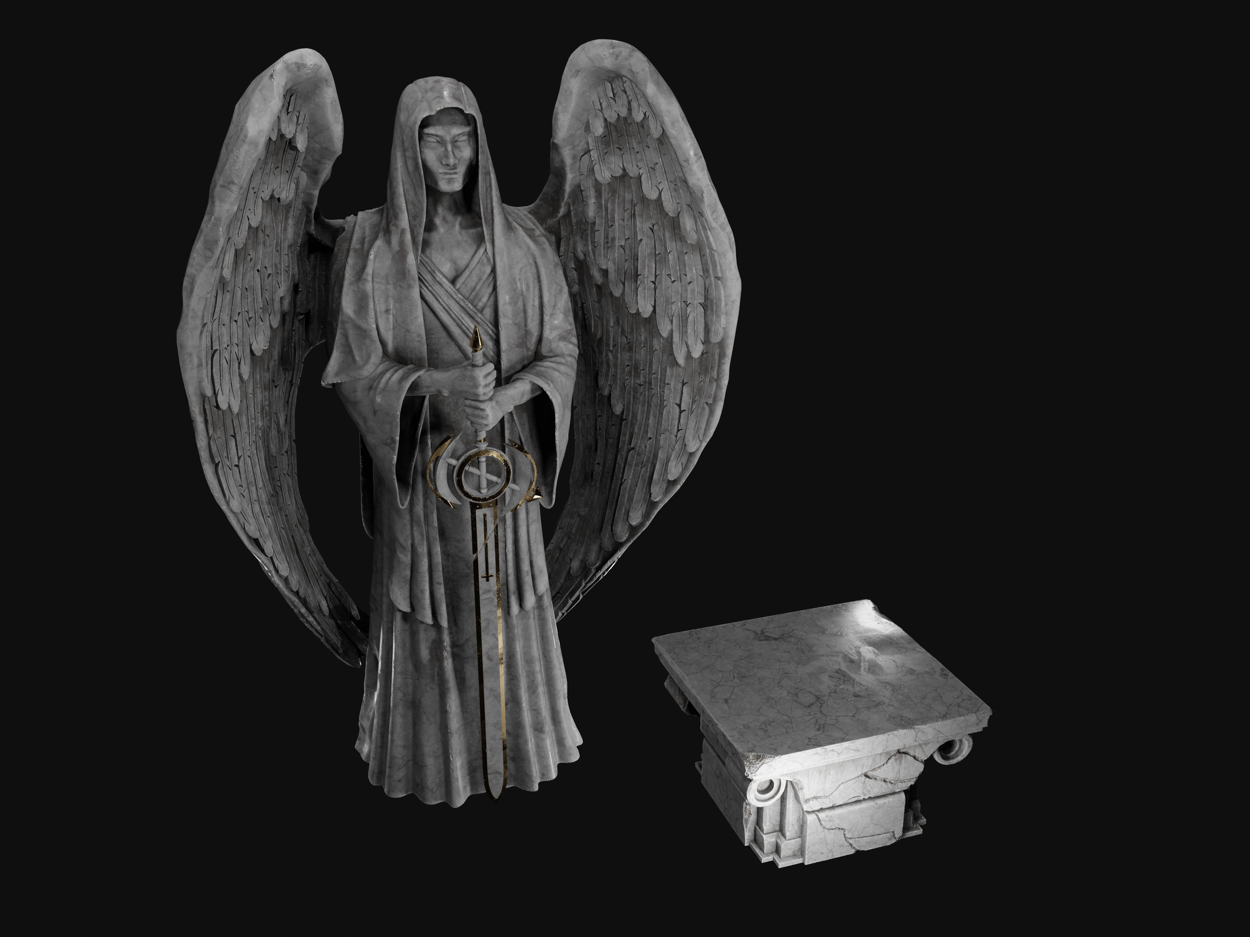 3D model Guardian Angel VR / AR / low-poly | CGTrader