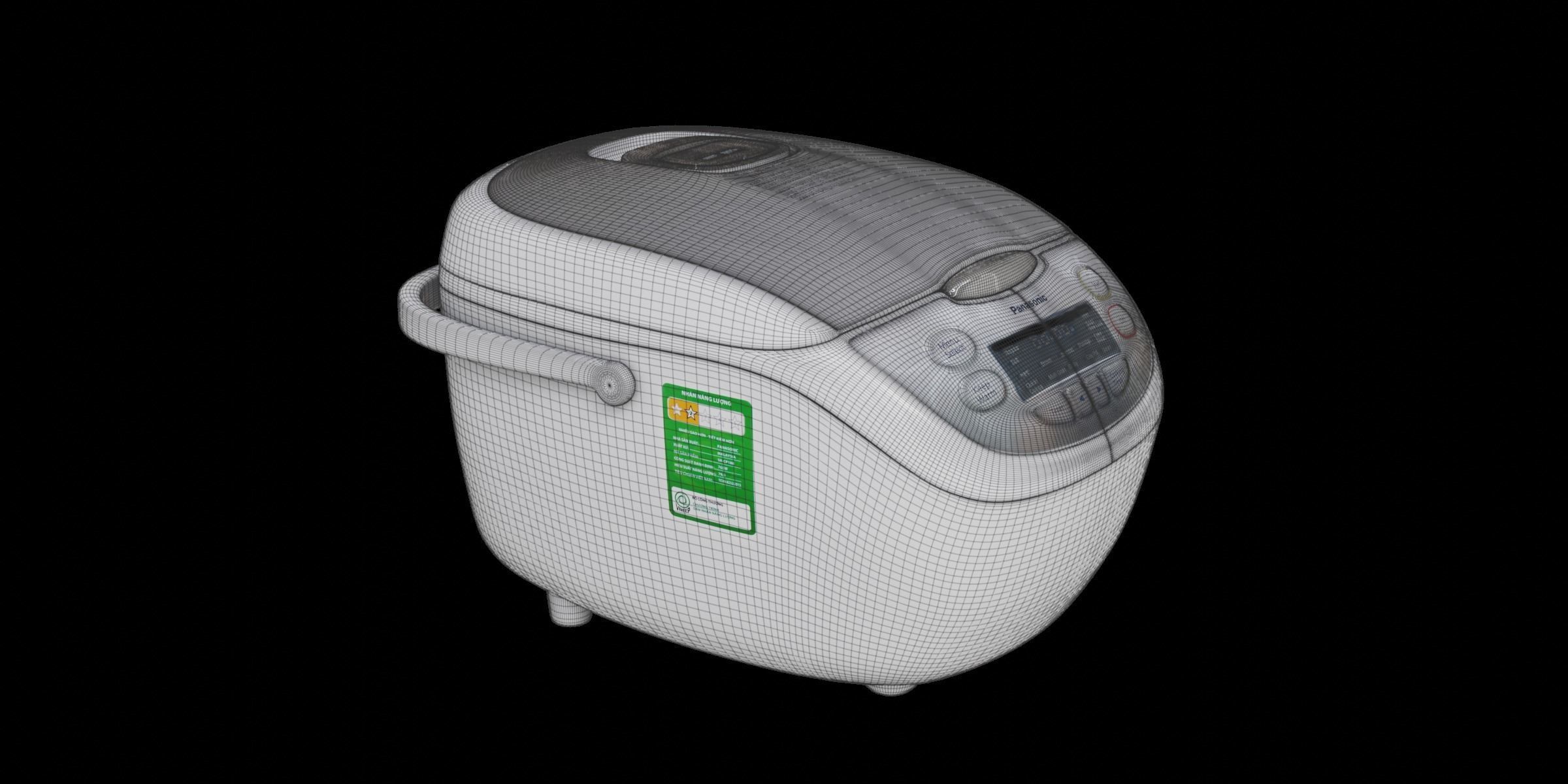 Modern White Rice Cooker 3D model | CGTrader