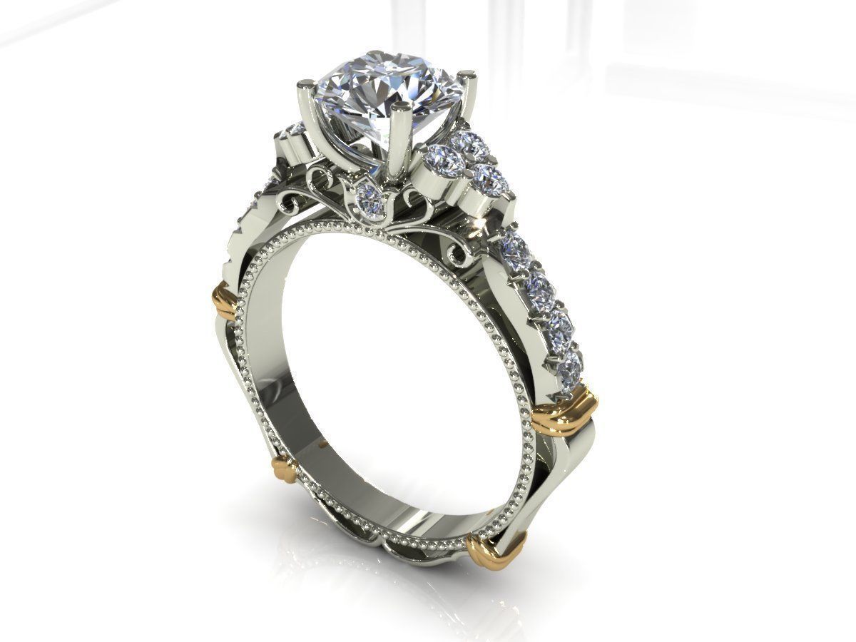 Verragio Wedding Ring V16 3D model 3D printable | CGTrader