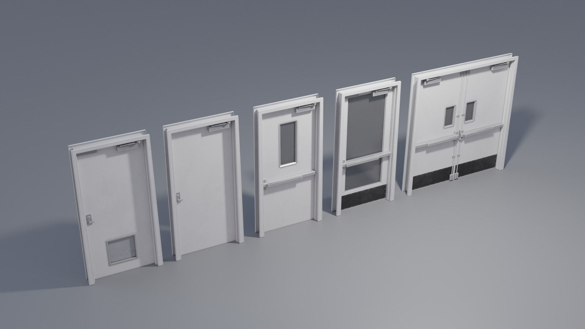 3D model Industrial Doors 4K and 2K VR / AR / low-poly | CGTrader