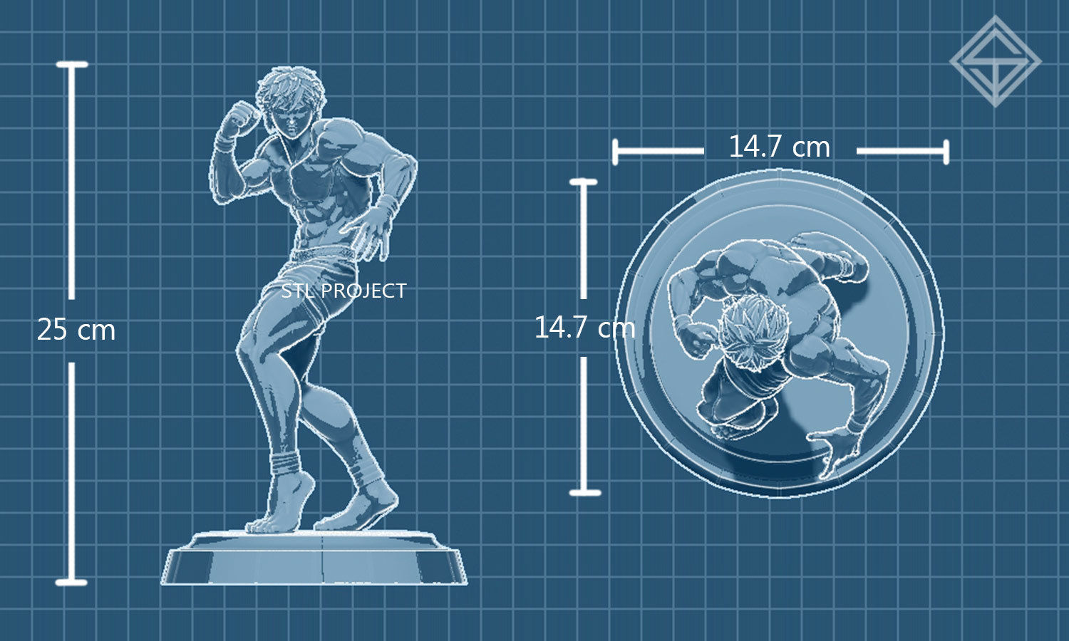 Baki Hanma 3D model 3D printable | CGTrader