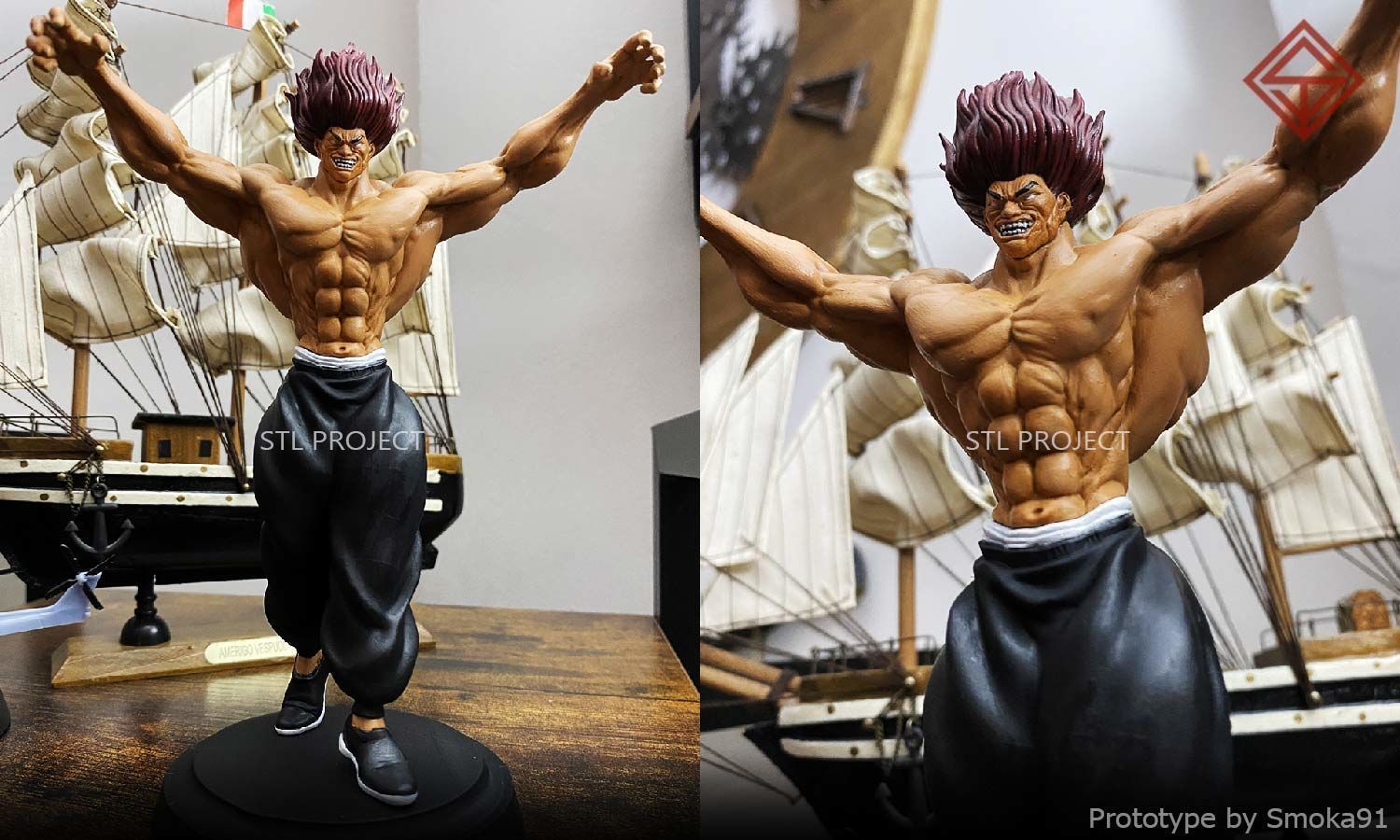 Yujiro Hanma 3D model 3D printable | CGTrader
