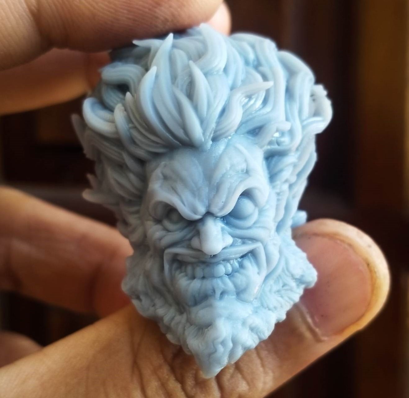 LOBO HEAD 3 LIPS BITE 3D model | CGTrader