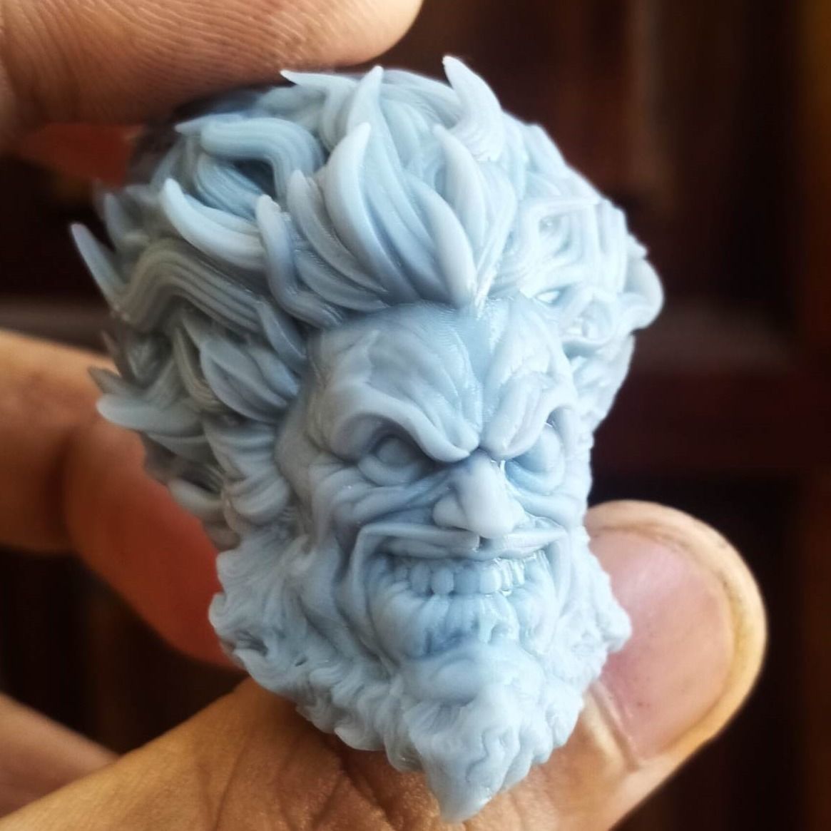 LOBO HEAD 3 LIPS BITE 3D model | CGTrader