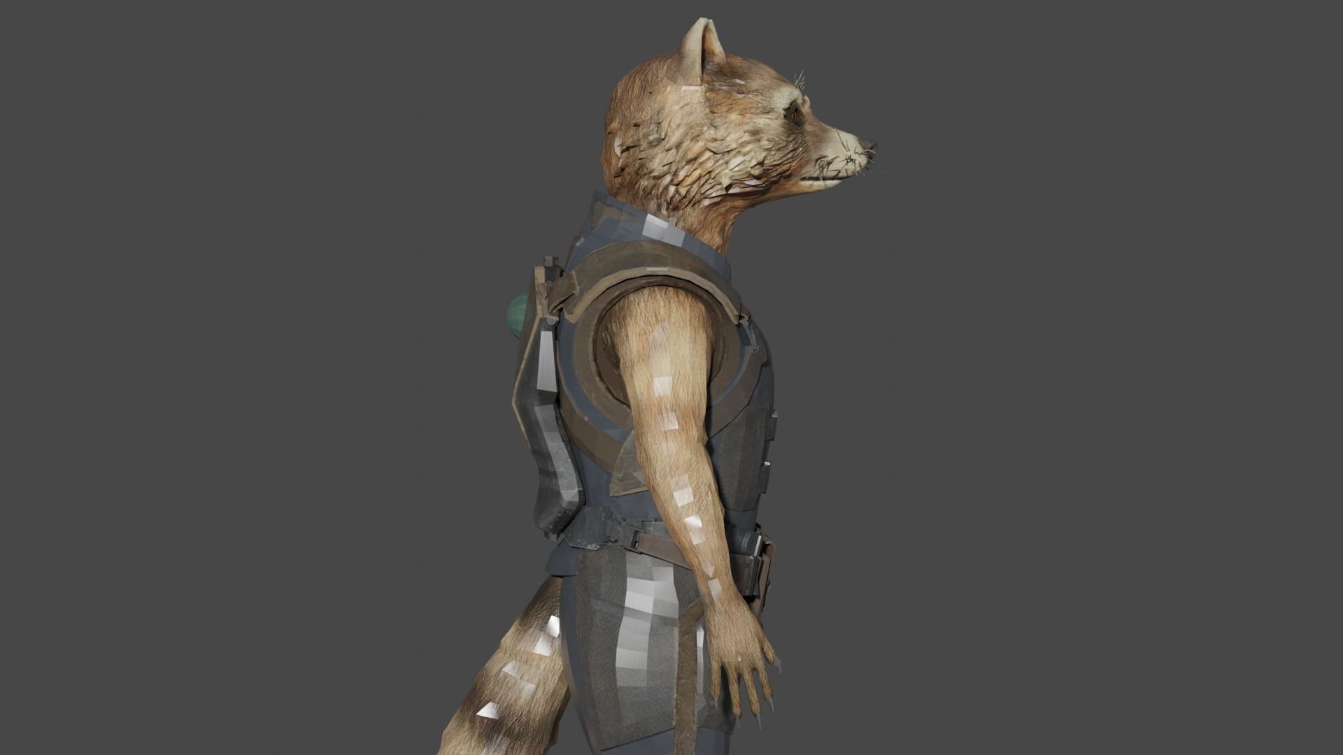 3D model Rocket Raccoon VR / AR / low-poly | CGTrader