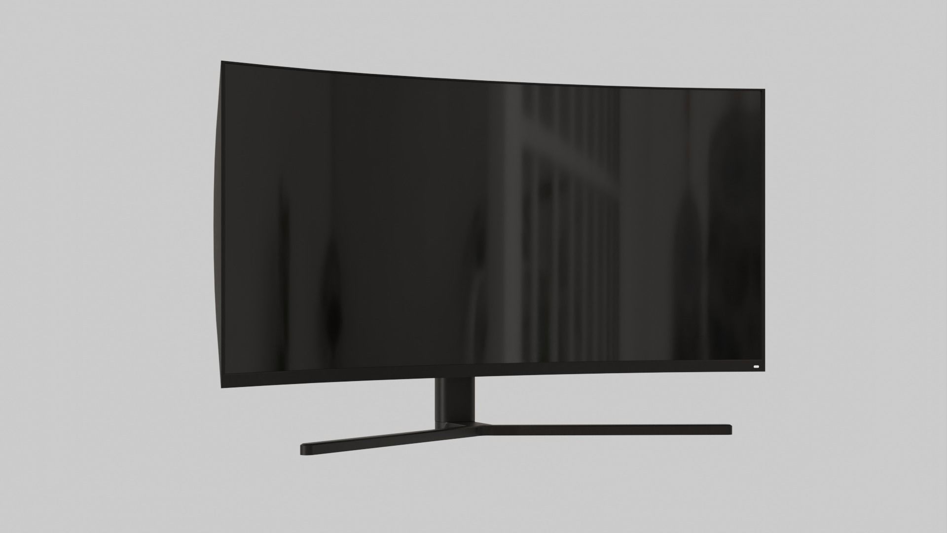 3D model Wide Monitor Workspace with a Minimalist and Modern Design VR ...