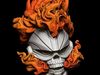 GHOST RIDER HEAD WITH DETACHABLE FLAME 3D model | CGTrader