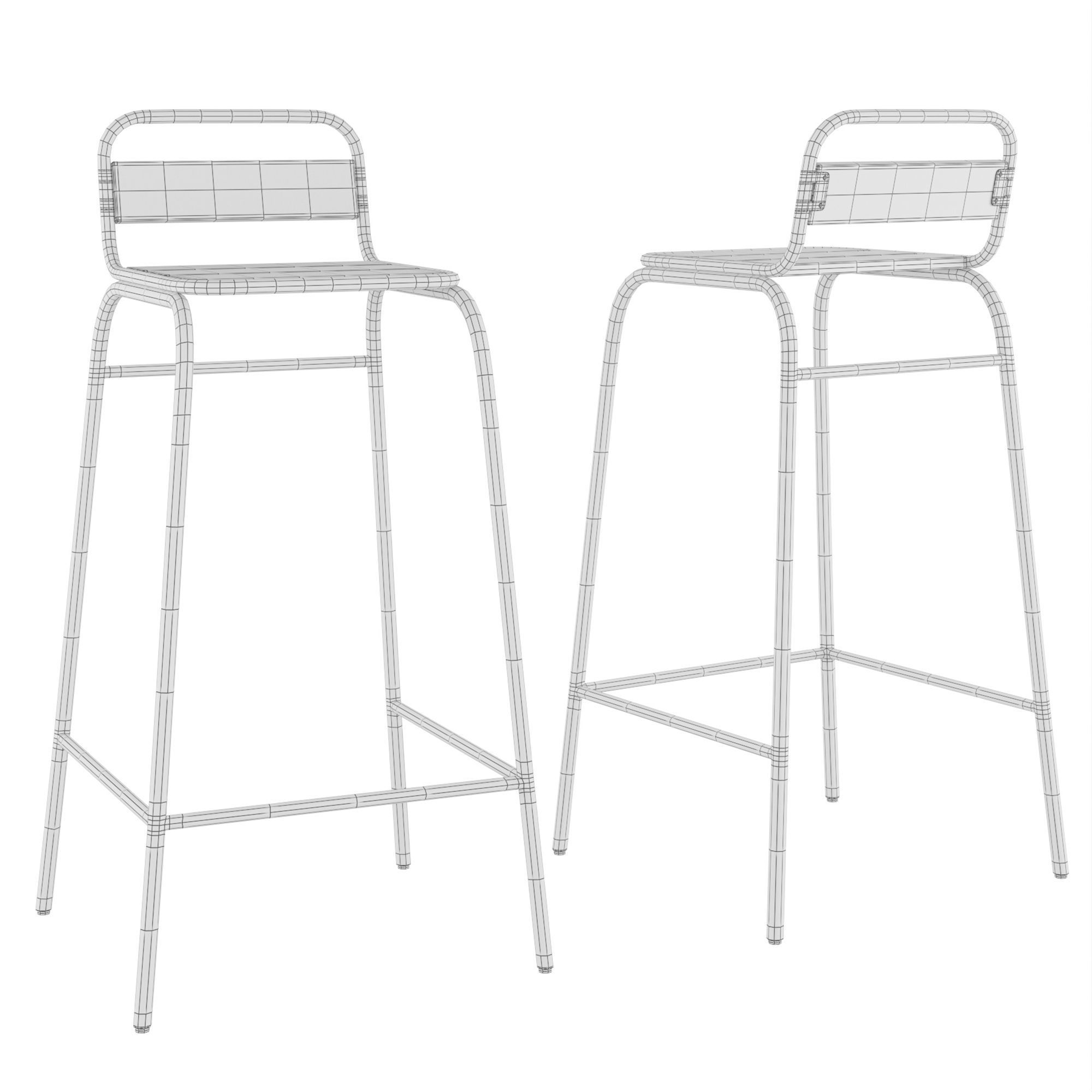 Bar Stool Hiba 3D model | CGTrader