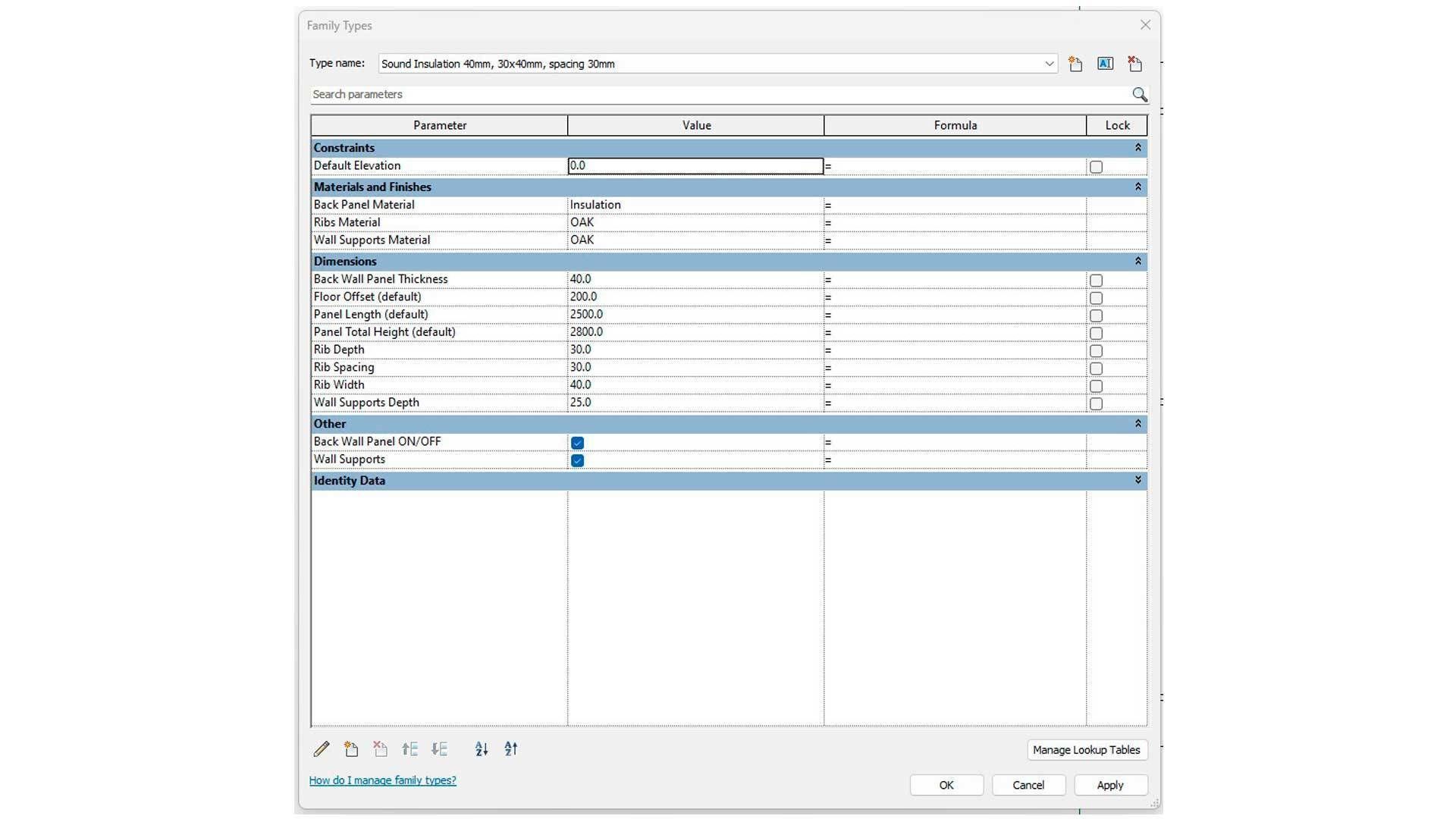 Fully Parametric Fluted Ribbed Wall Based Panel Family 3D model | CGTrader