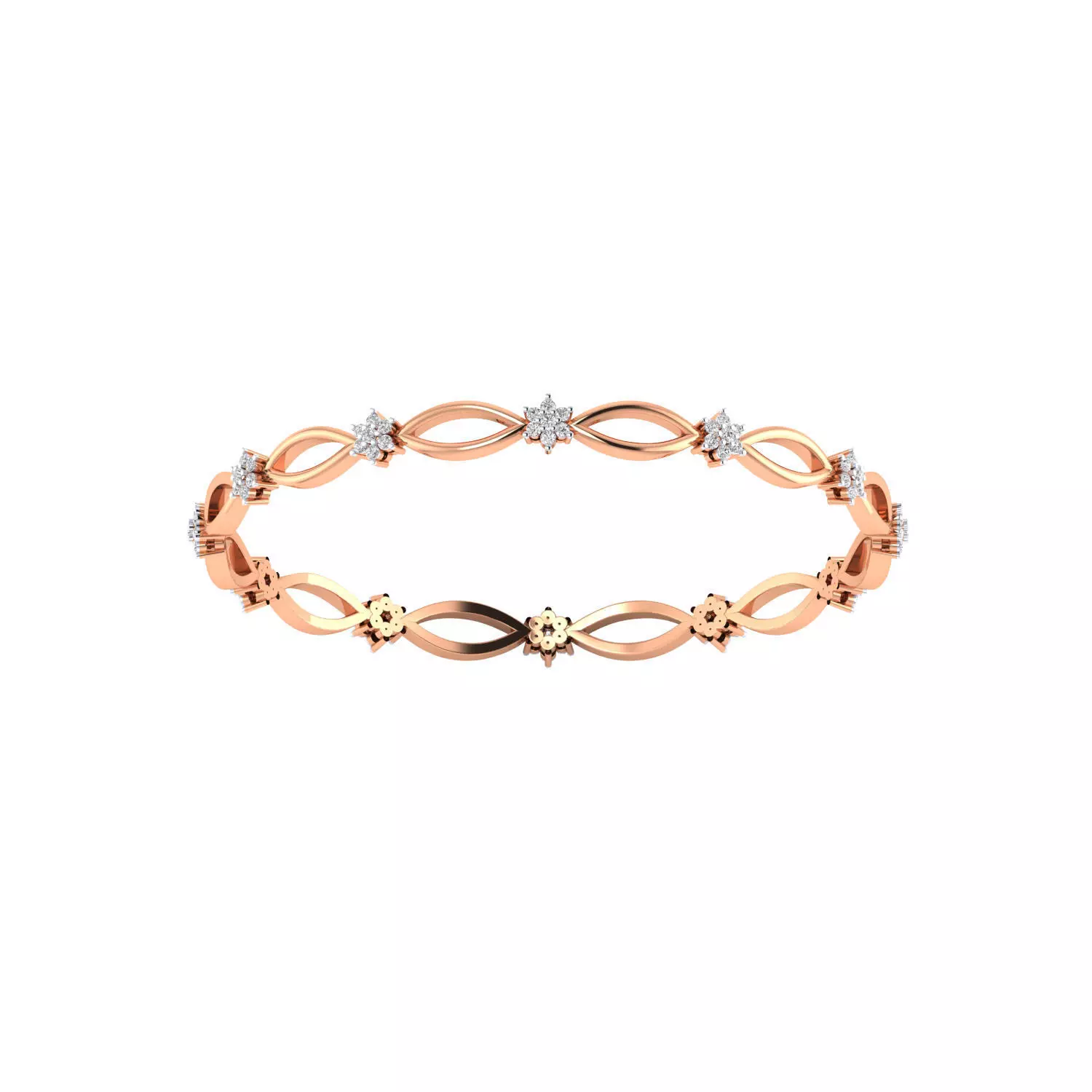 Women Bangle Bracelet STL JCD Render Details 3D model 3D printable ...