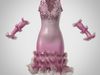 bacteria inspired Dress 3D model | CGTrader