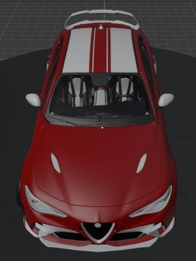Red Alfa Romeo 3D model | CGTrader