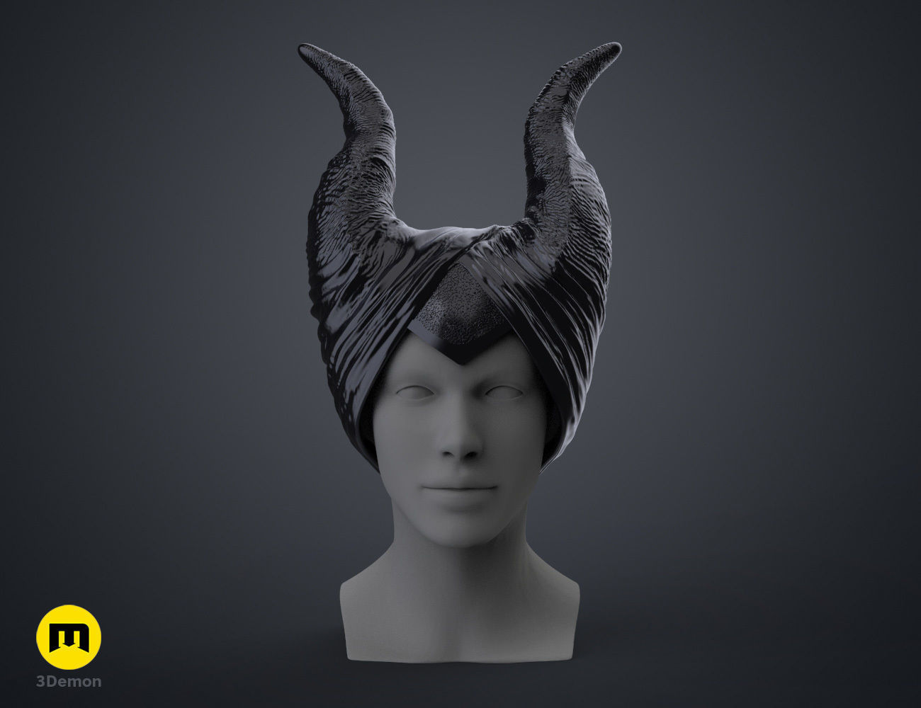 Maleficent Horns 3D model 3D printable | CGTrader