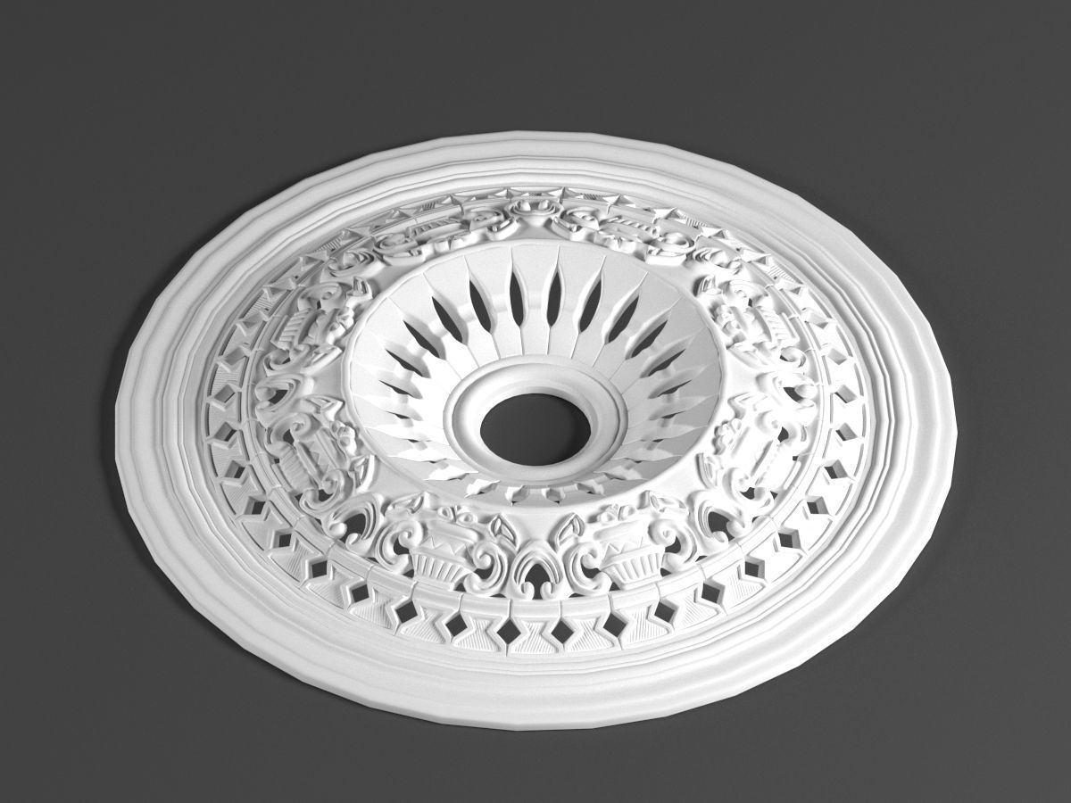 9 ornamental decoration for ceiling 3d model kitbash vol 30 3D model | CGTrader