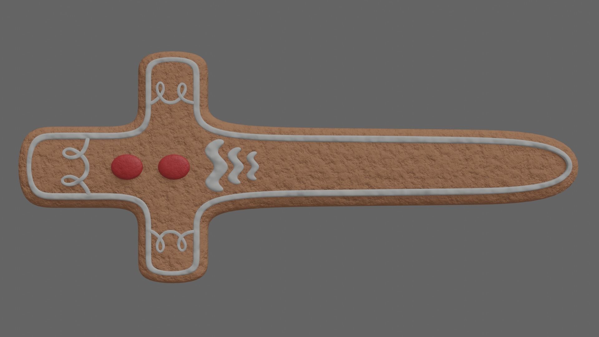 Gingerbread Sword Prop 3D model | CGTrader