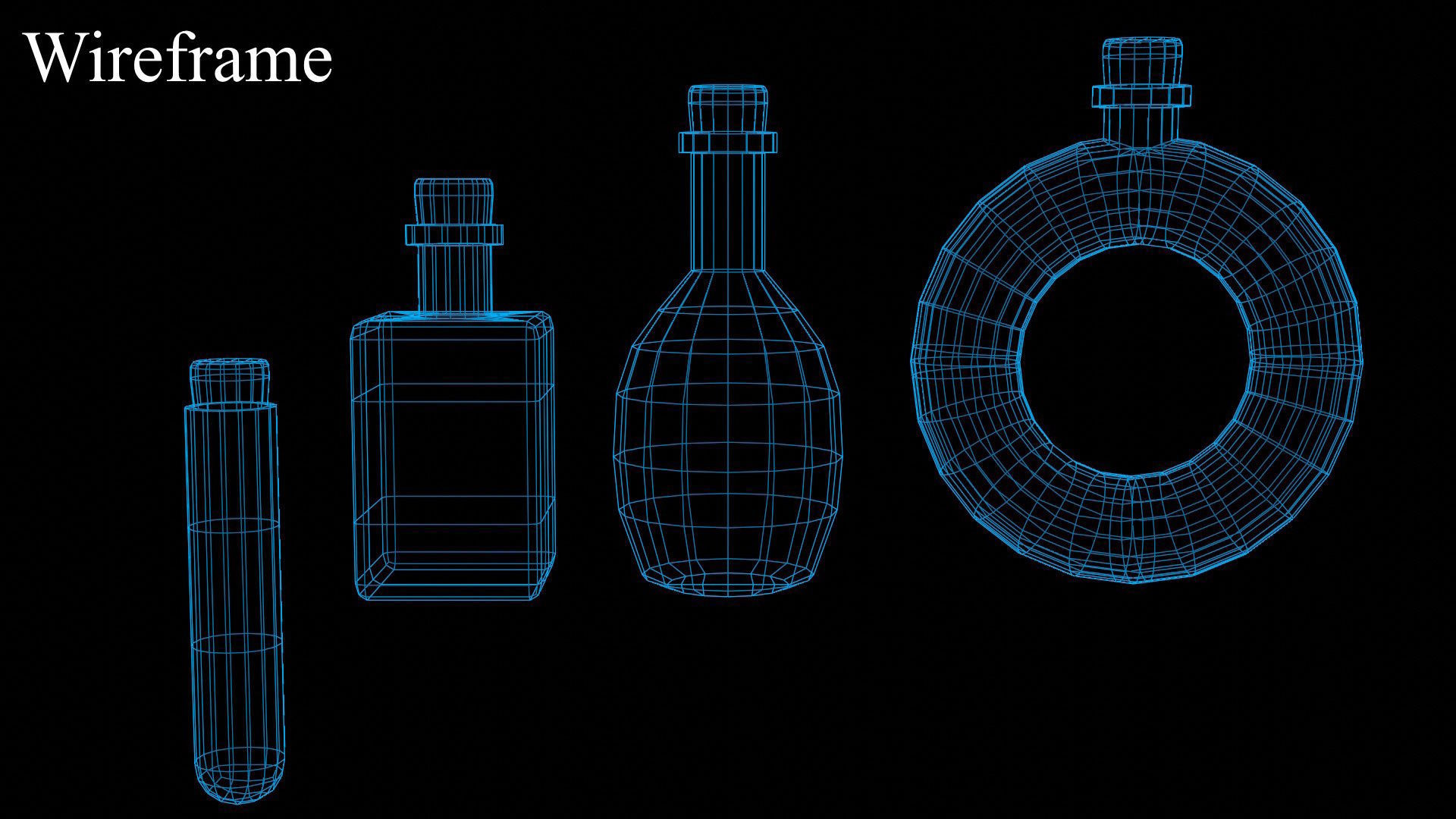 3D model Stylized RPG Magic Potions VR / AR / low-poly | CGTrader