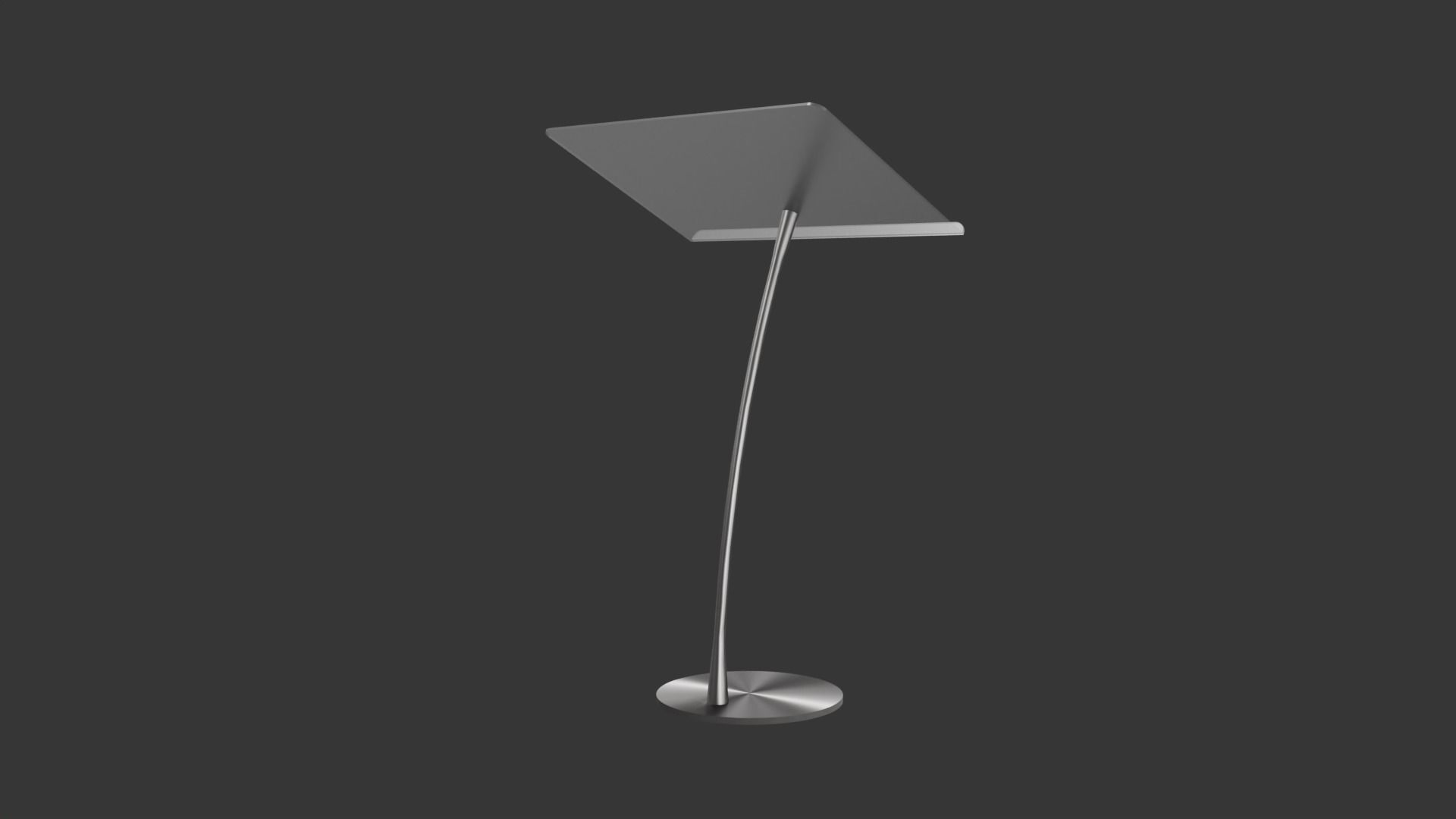 Modern Metal Lectern 3D model | CGTrader