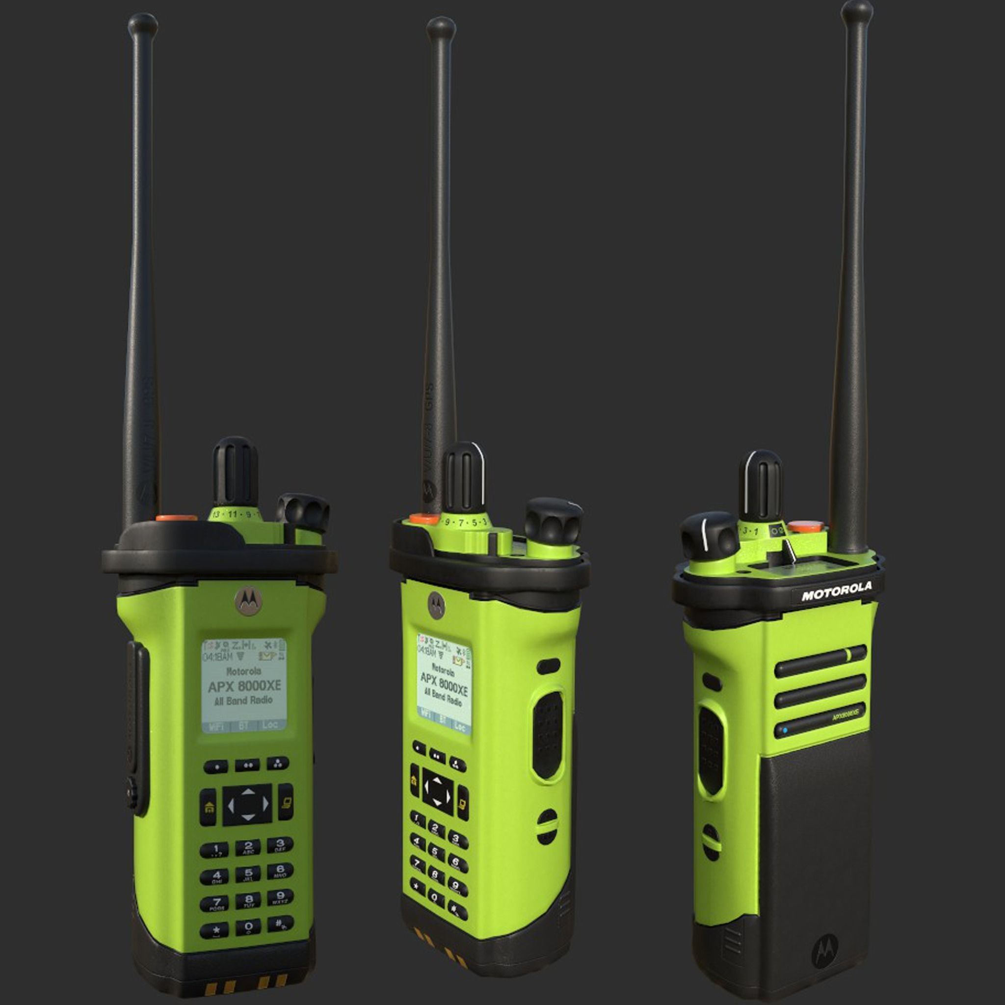 3D model Motorola APX8000XE Radio and strap VR / AR / low-poly | CGTrader