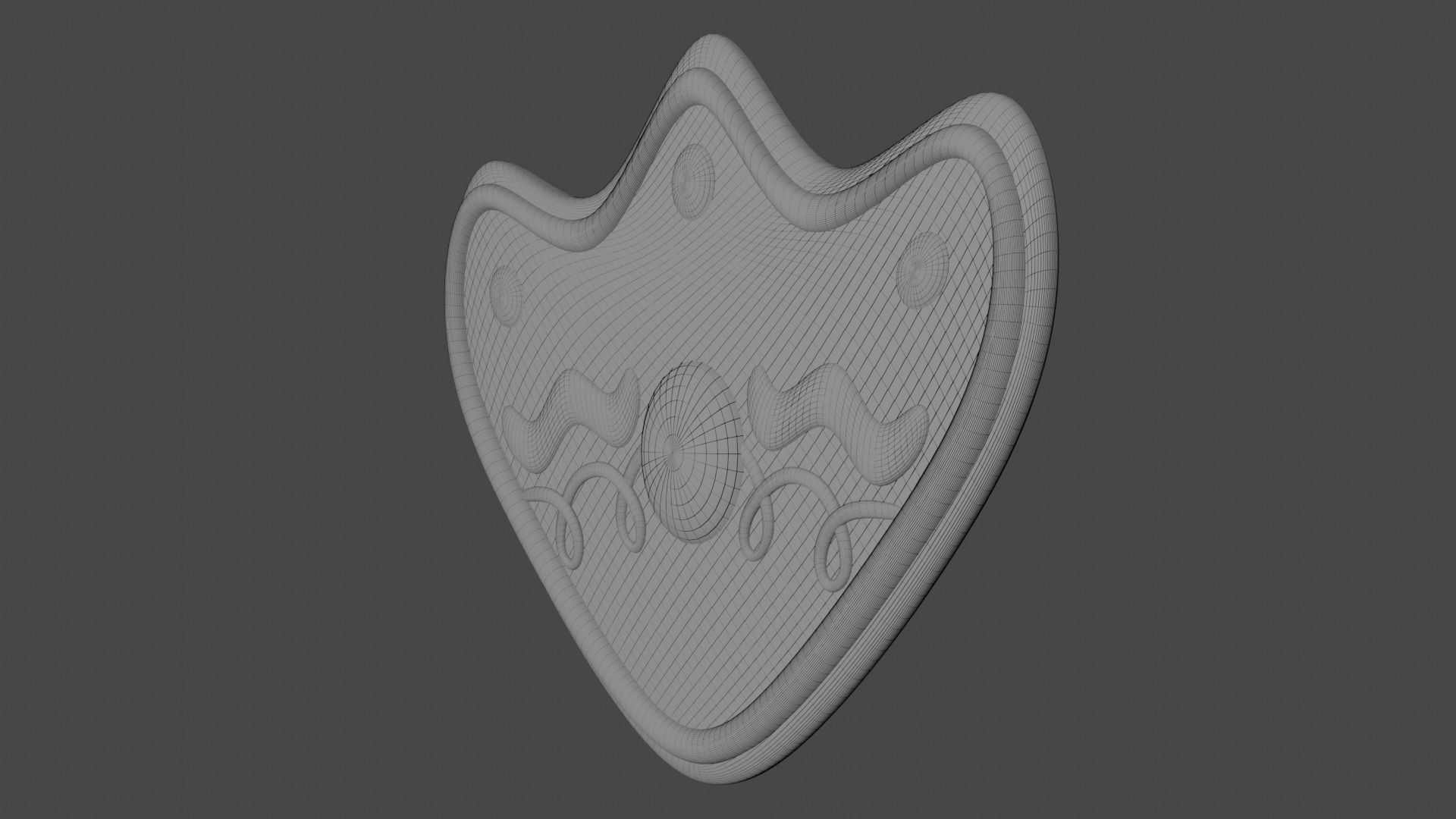 Gingerbread Shield Prop 3D model | CGTrader